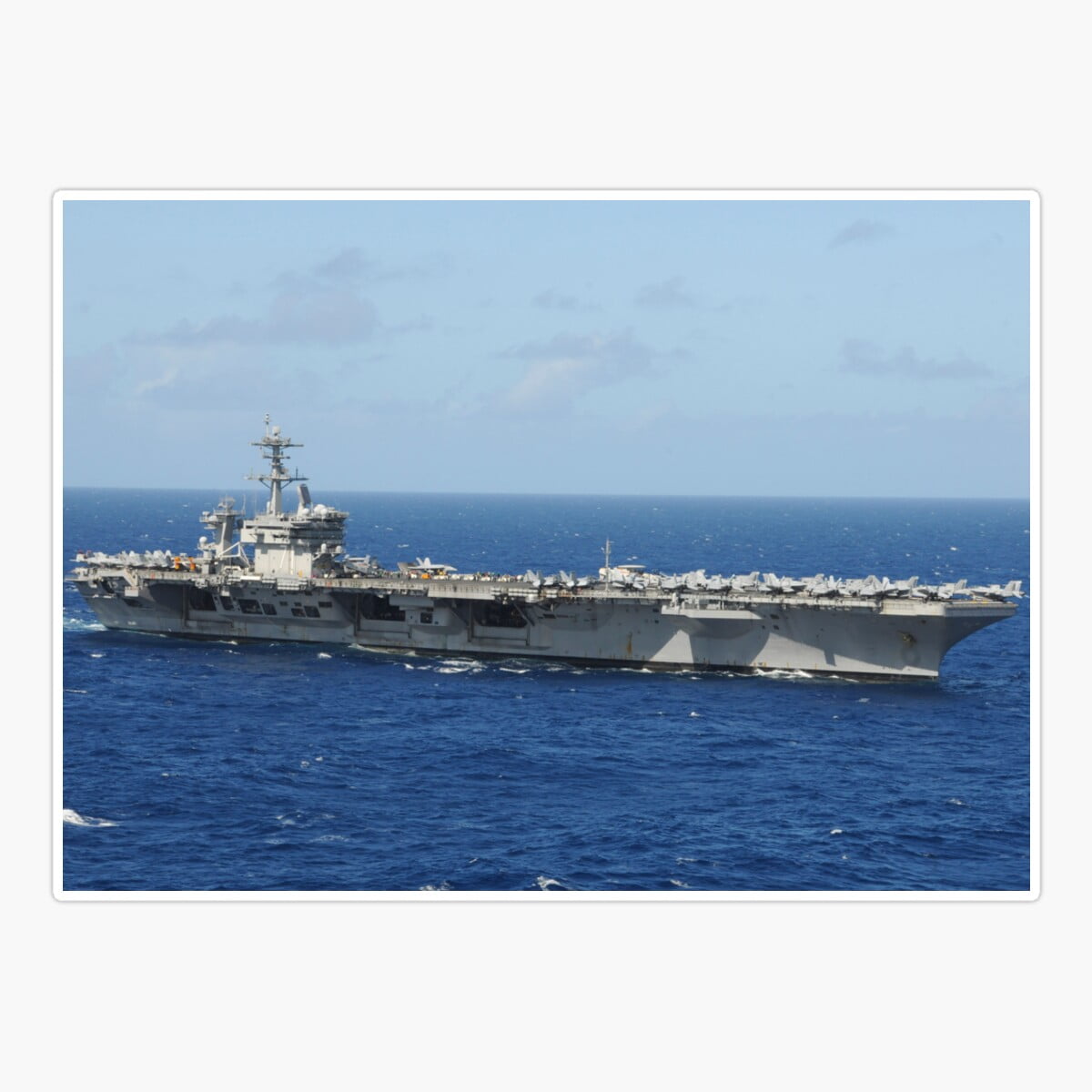 Maneki Stk109503M-Uss Theodore Roosevelt Sails In The Pacific Ocean. Er ...