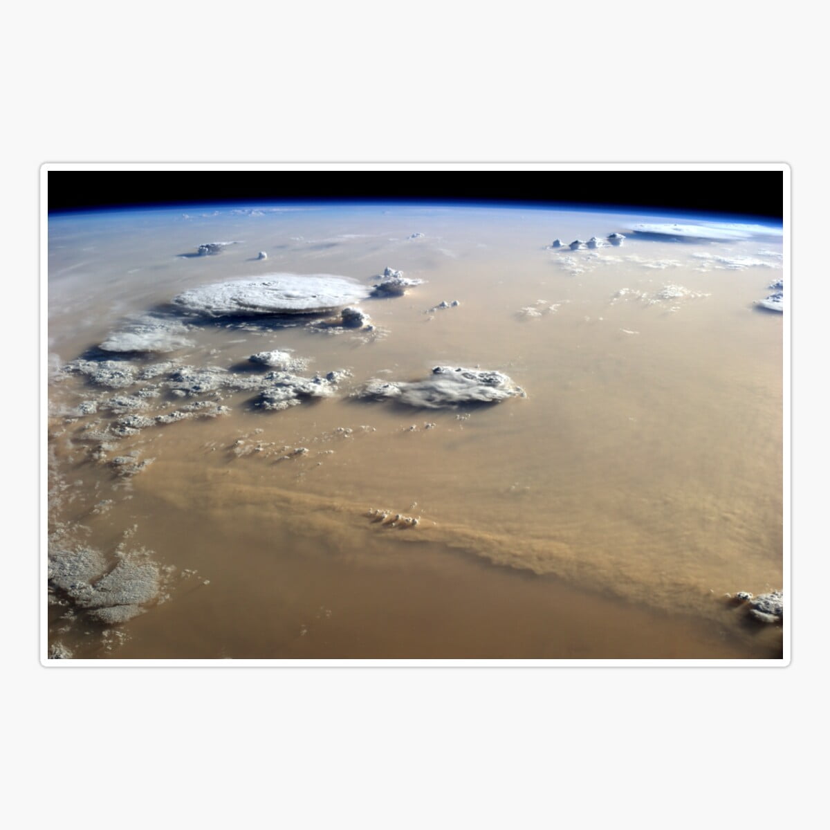 Maneki Stk204454S-A Dust Storm That Stretches Across The Sand Seas O ...