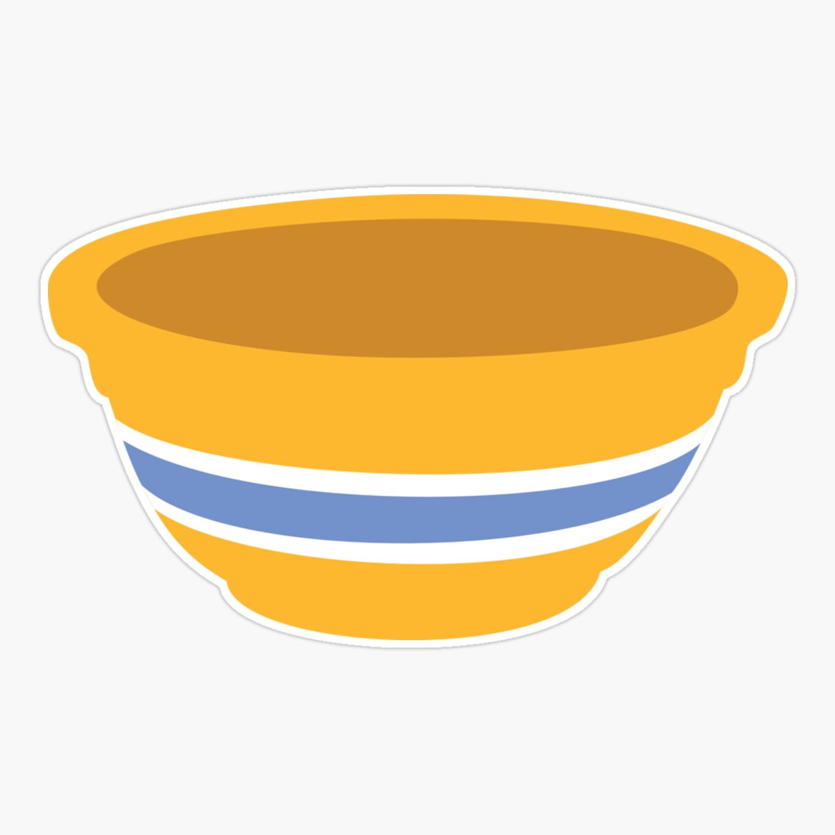 Maneki Stoneware Mixing Bowl Sticker, Phone Decal Water Bottle Stickers ...