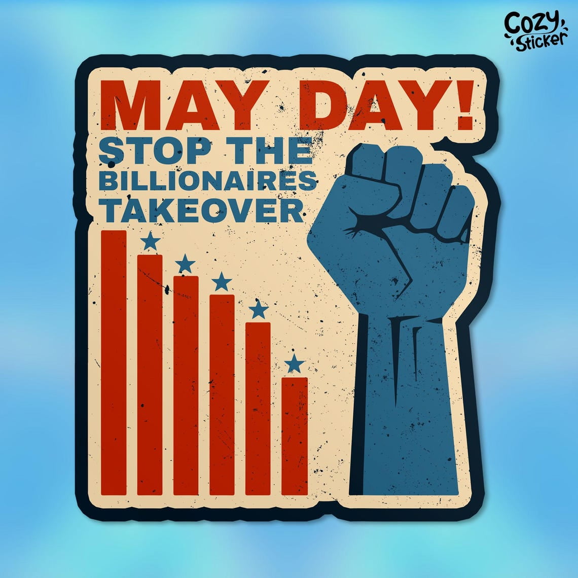 Maneki Stop The Billionaires Takeover Er, Patriotic Protest Political ...