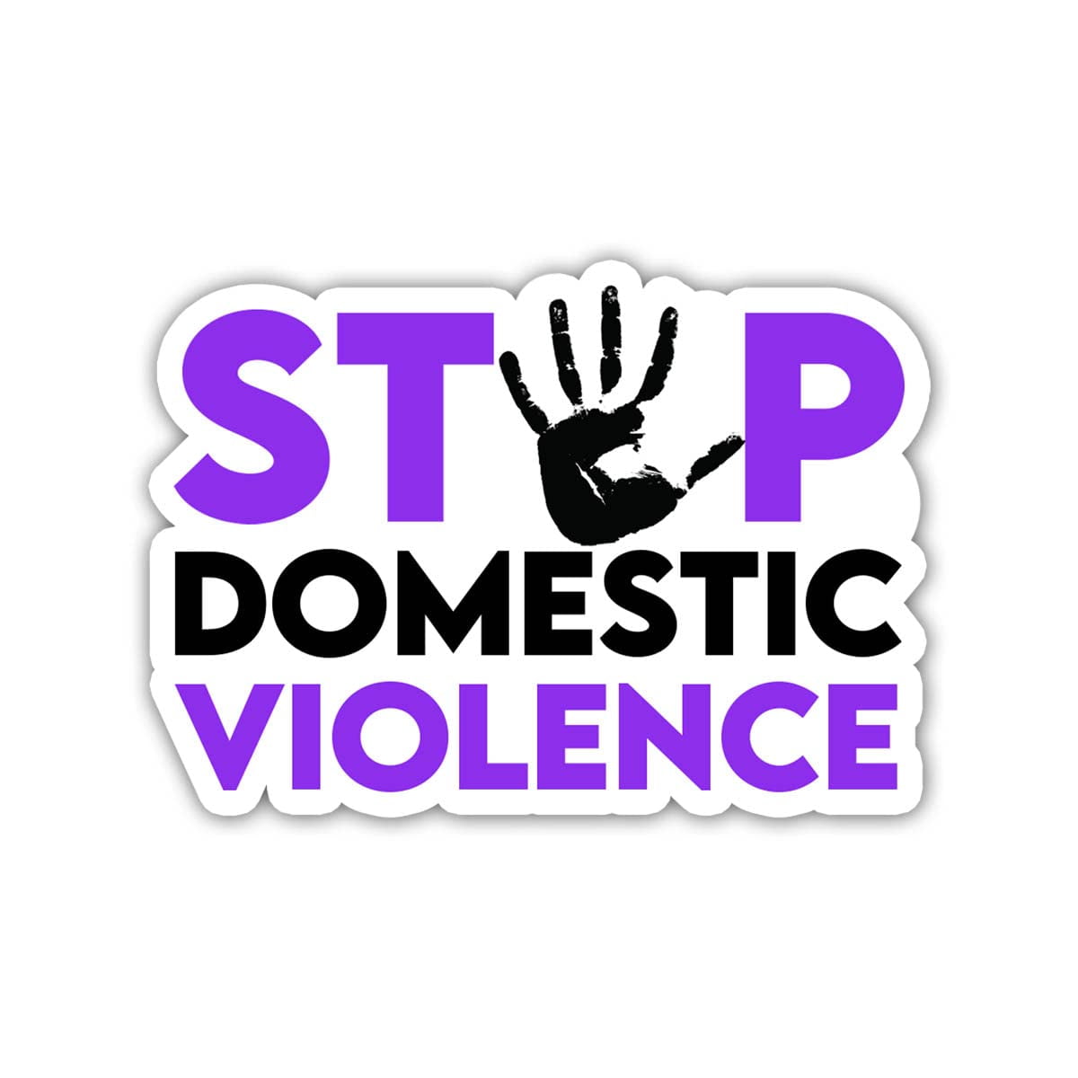 Maneki Stop Domestic Violence Sticker Domestic Violence Awareness ...
