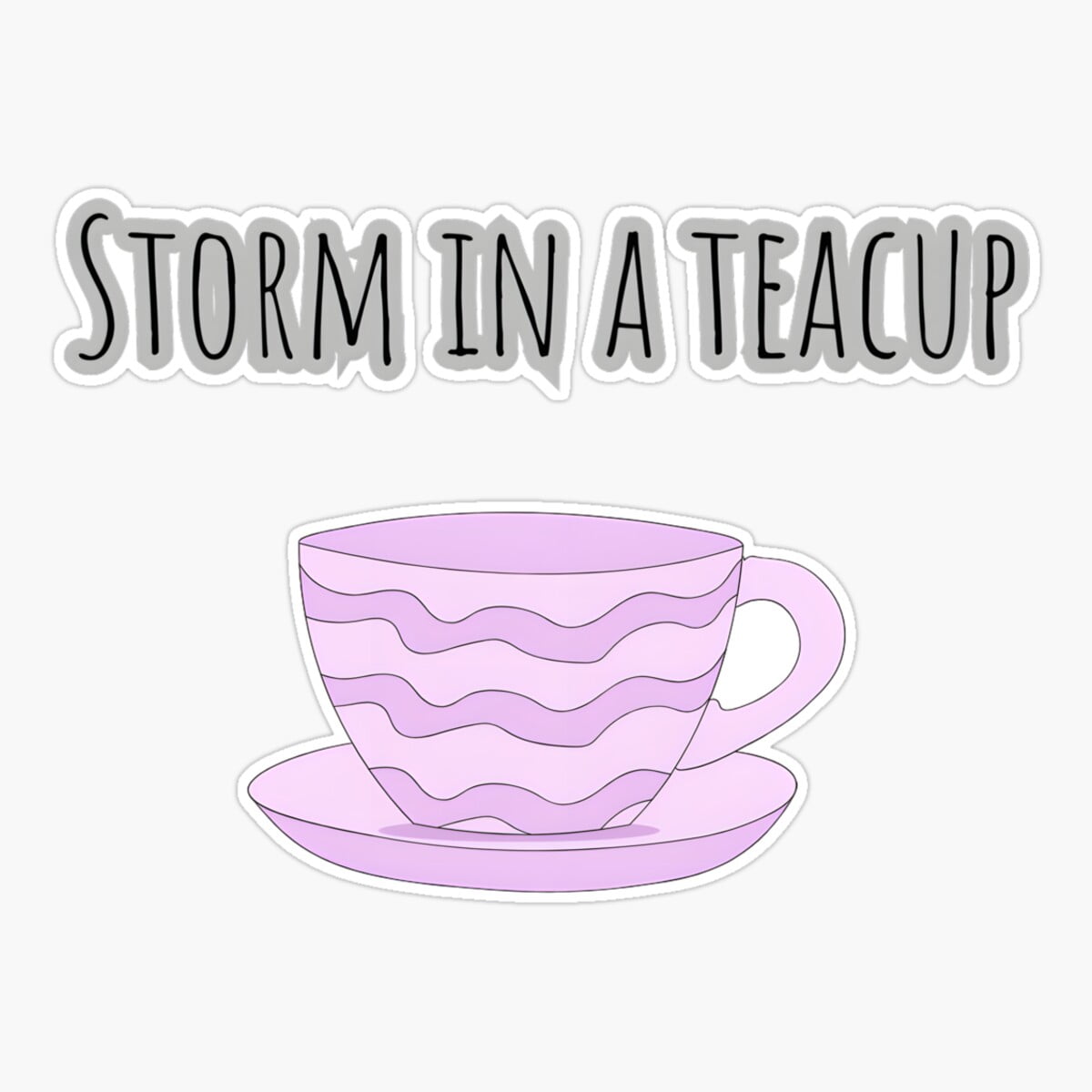 Maneki Storm In A Teacup T-Shirt Er, Phone Decal Water Bottle Stickers ...