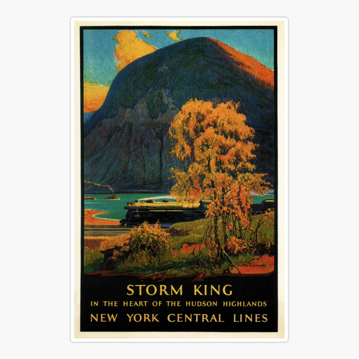 Maneki Storm King Hudson Highlands New York Central Lines Vintage Rail ...