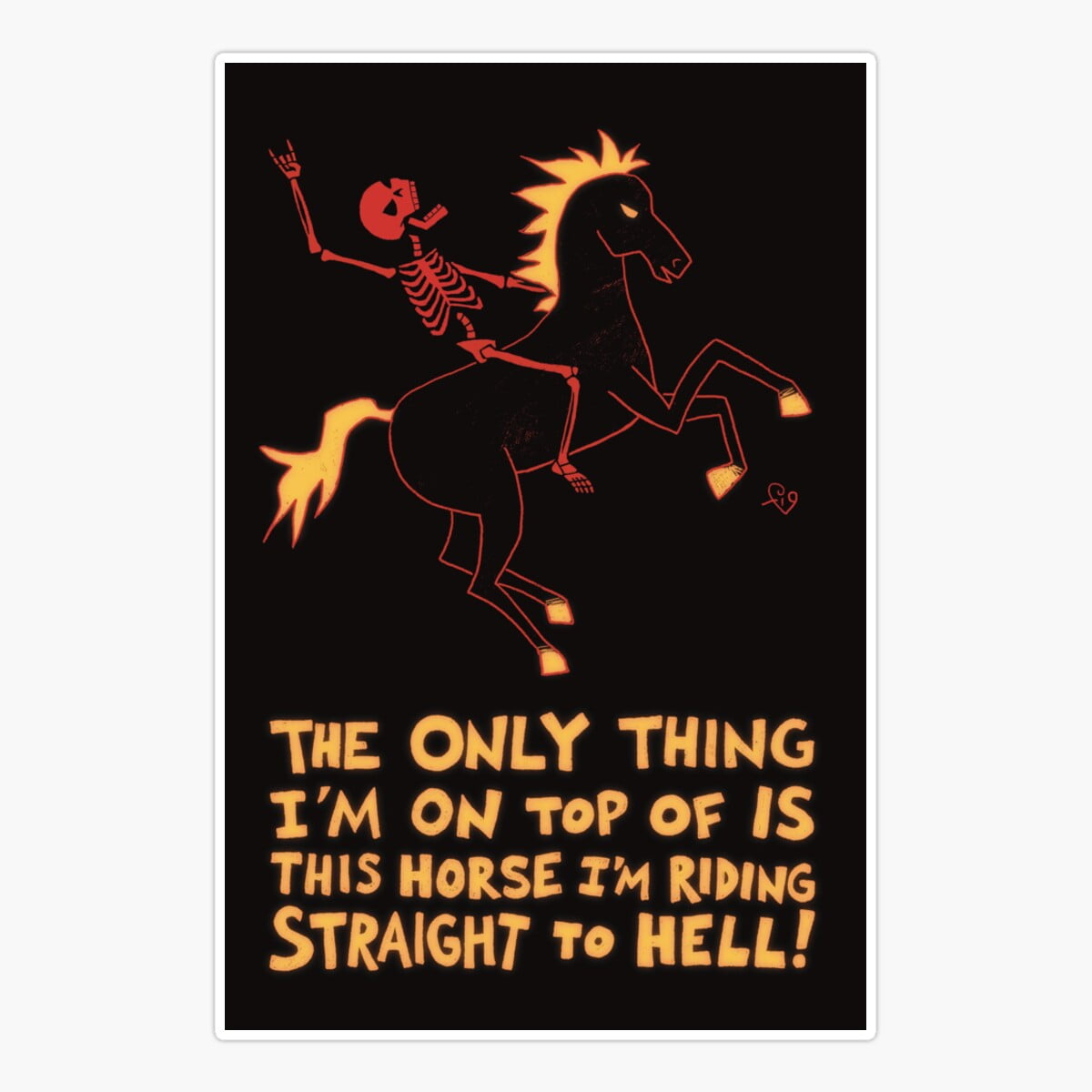 Maneki Straight To Hell (Hot) Er, Phone Decal Water Bottle Stickers Car ...