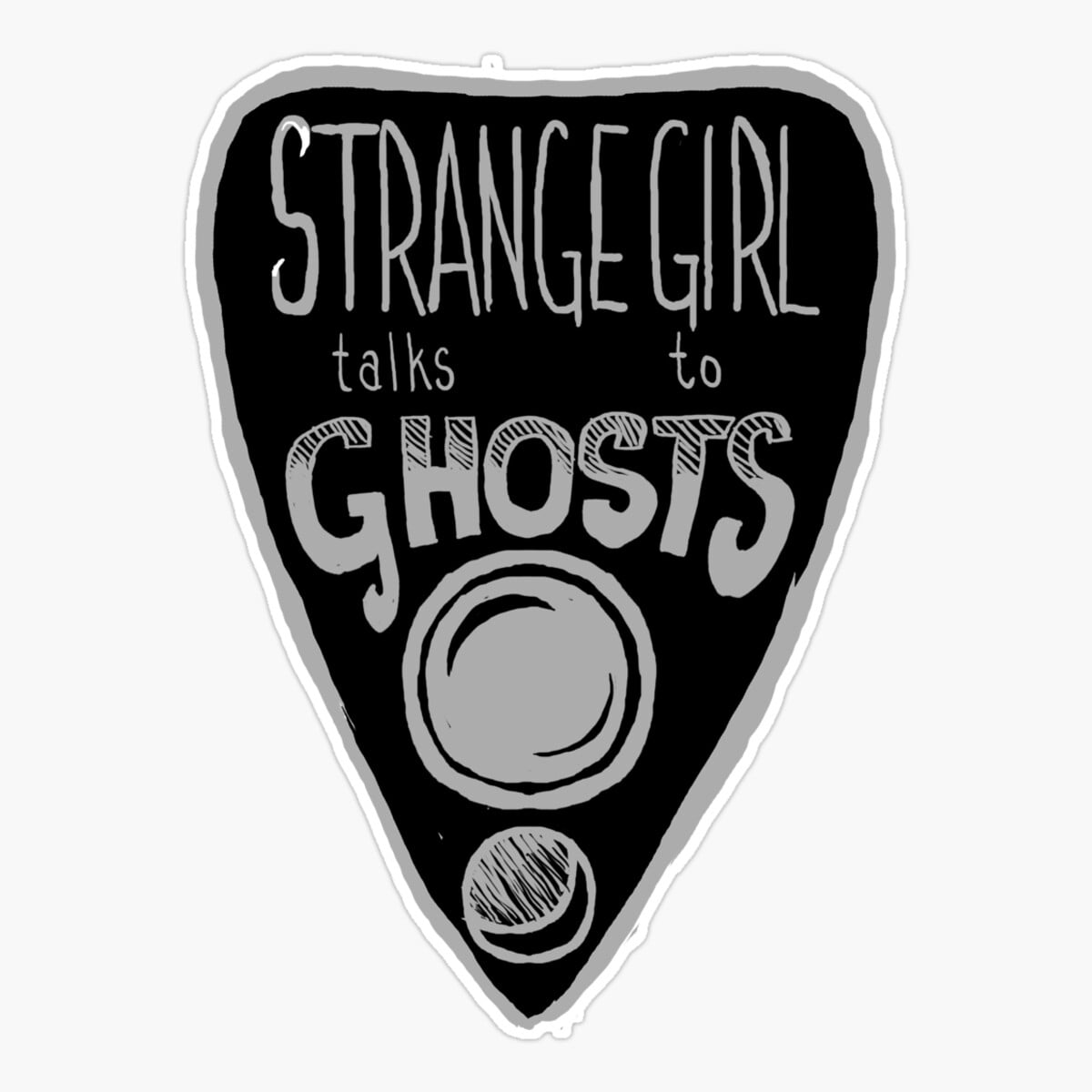 Maneki Strange Girl Talks To Ghosts Sticker, Phone Decal Water Bottle ...