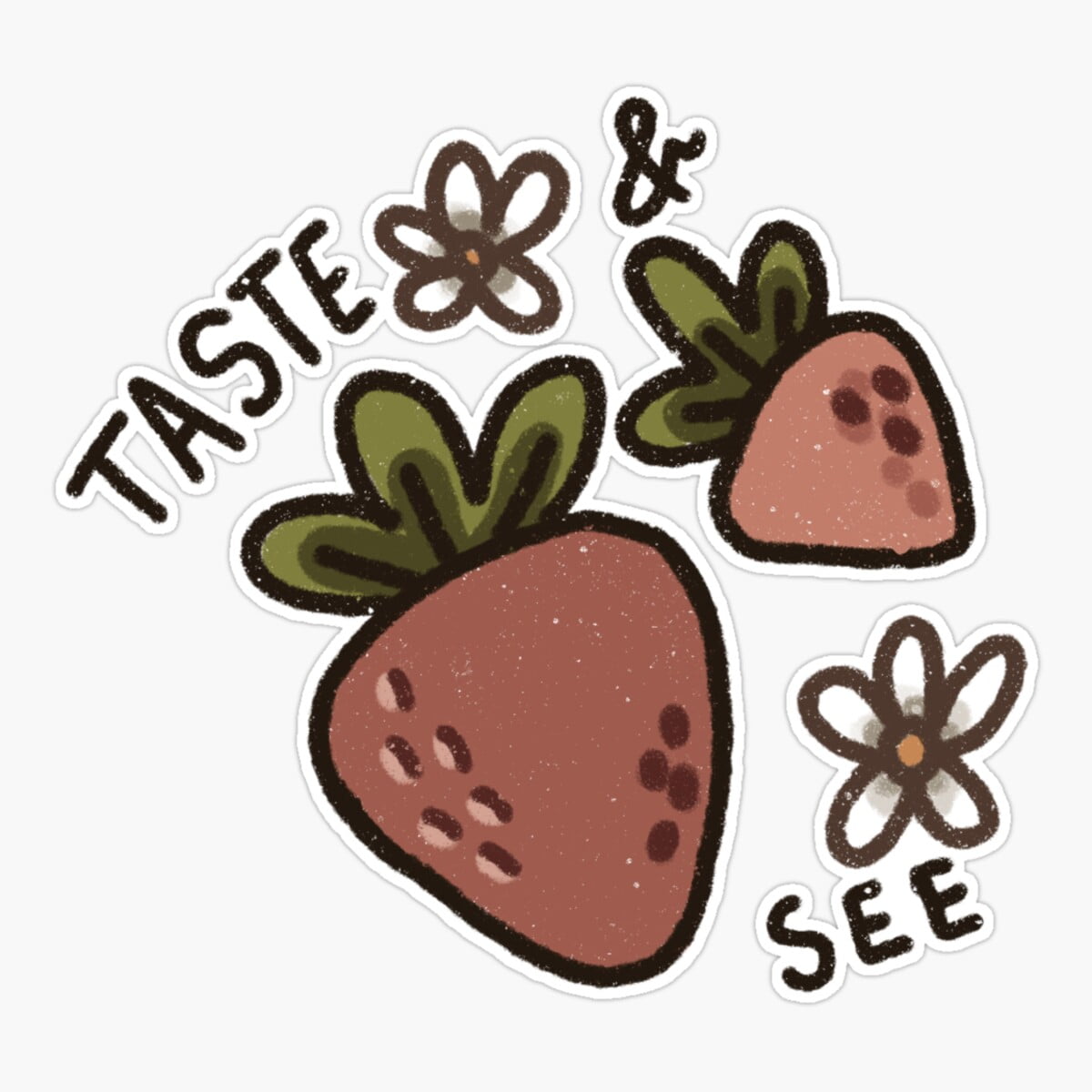 Maneki Strawberries Strawberry Flower Daises Daisy Bible Verse ...