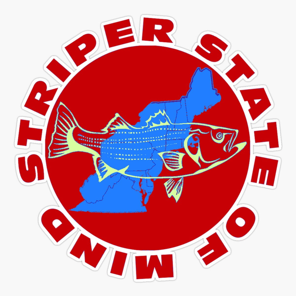 Maneki Striper State O Mind Er, Phone Decal Water Bottle Stickers Car ...