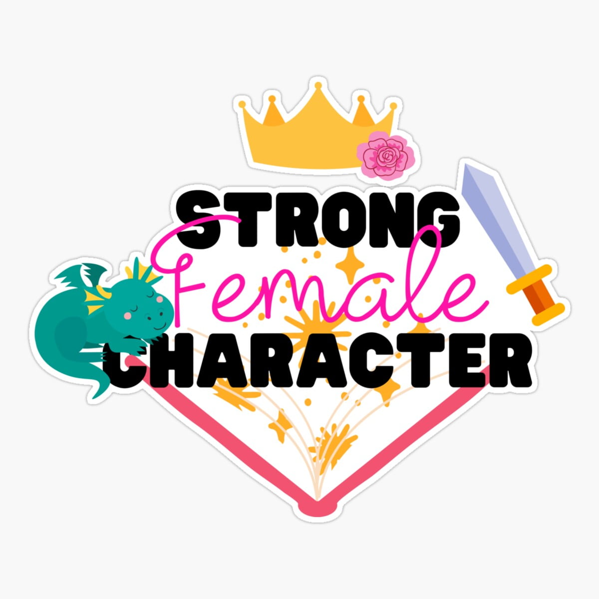 Maneki Strong Female Character Er, Phone Decal Water Bottle Stickers ...