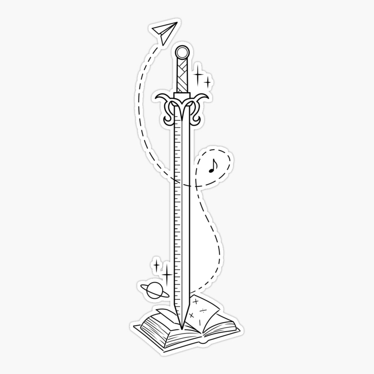 Maneki Subject Swords - Teaching/Education Er, Phone Decal Water Bottle ...