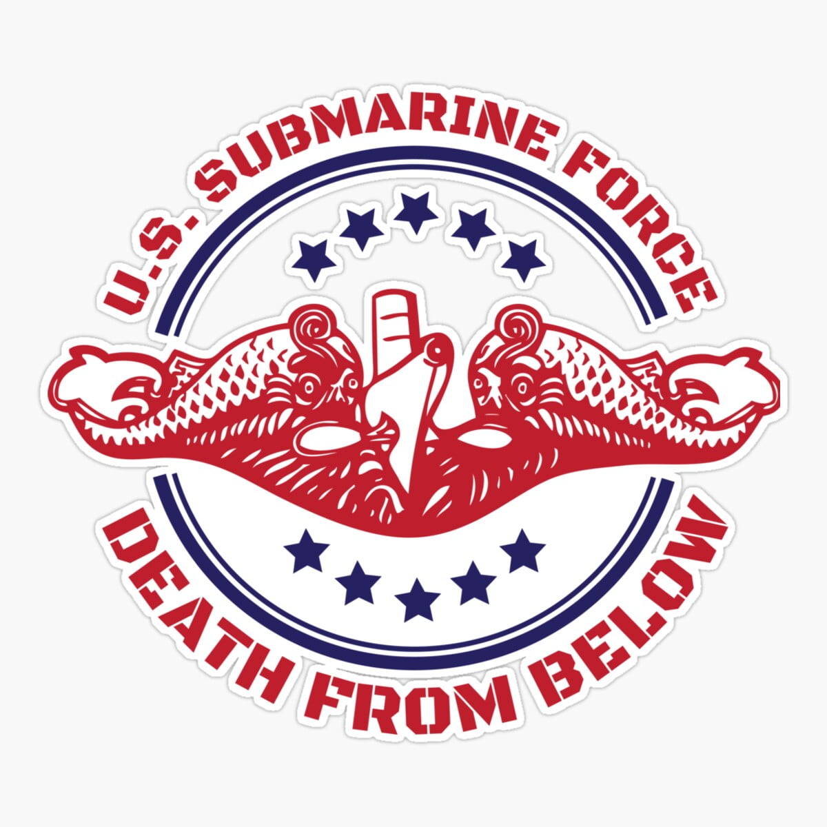 Maneki Submarine Force Death From Below Er, Phone Decal Water Bottle ...