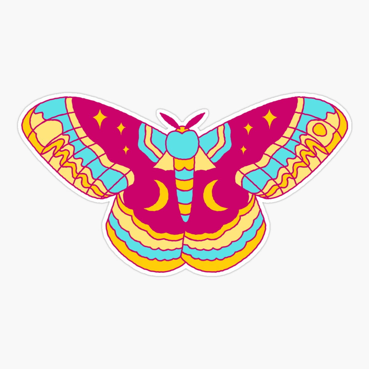 Maneki Subtle Pan Pride Flag, Aesthetic Discreet Pansexual Moth, Lgbtq ...