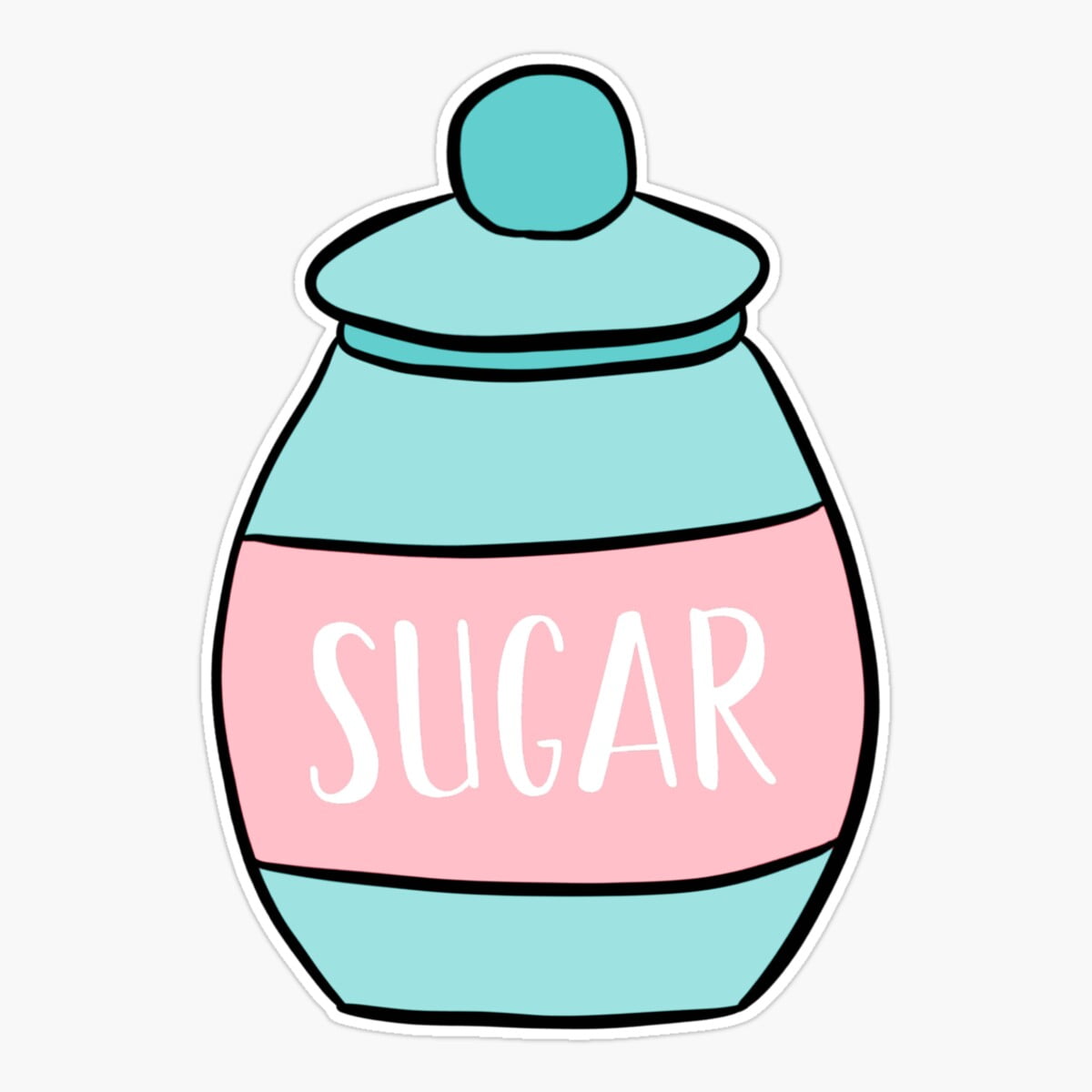 Maneki Sugar Jar Sticker, Phone Decal Water Bottle Stickers Car Decals ...