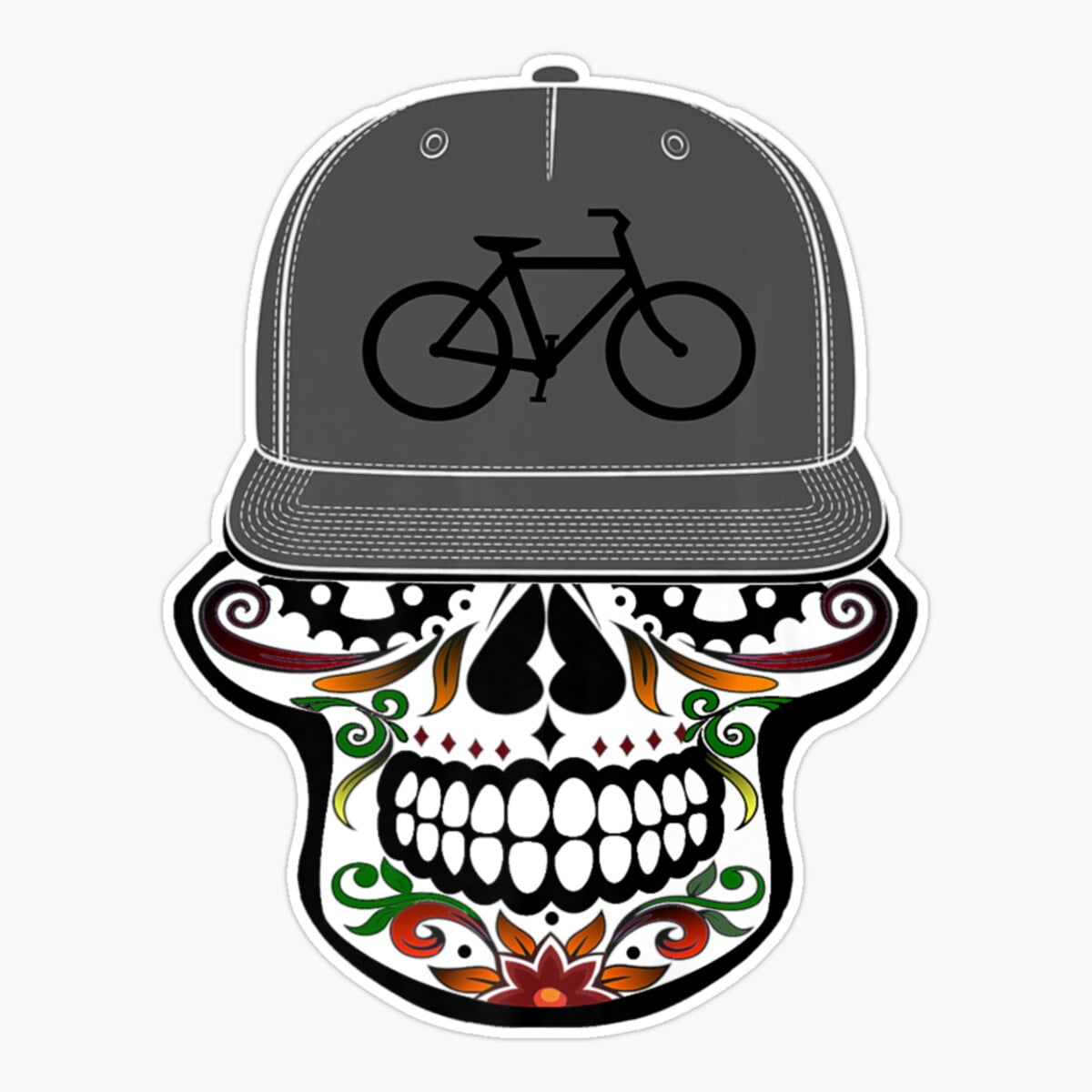 Maneki Sugar Skull Mountain Bike Mtb Downhill Biking Mountain Bike Er ...