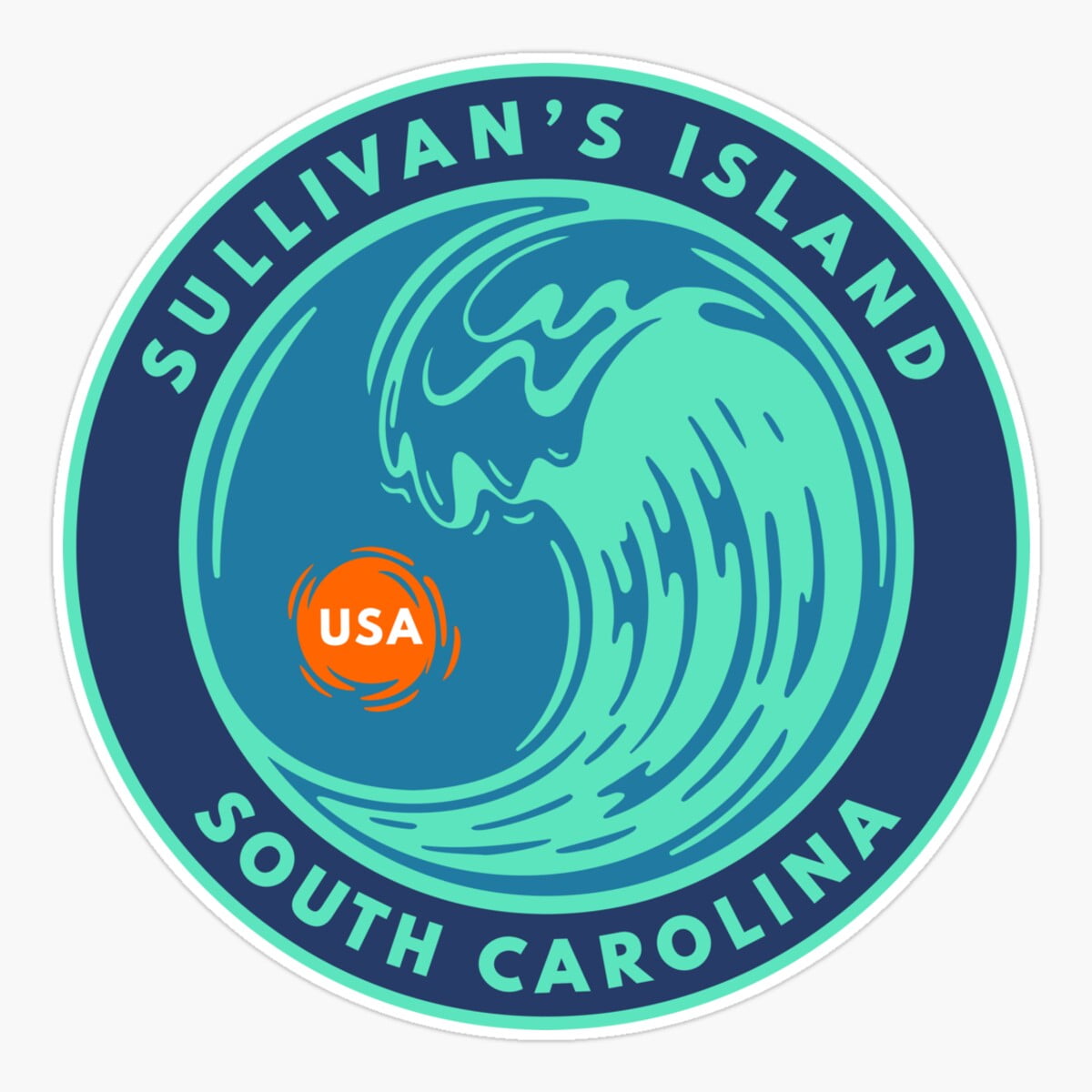 Maneki Sullivan'S Island, South Carolina Er, Phone Decal Water Bottle ...