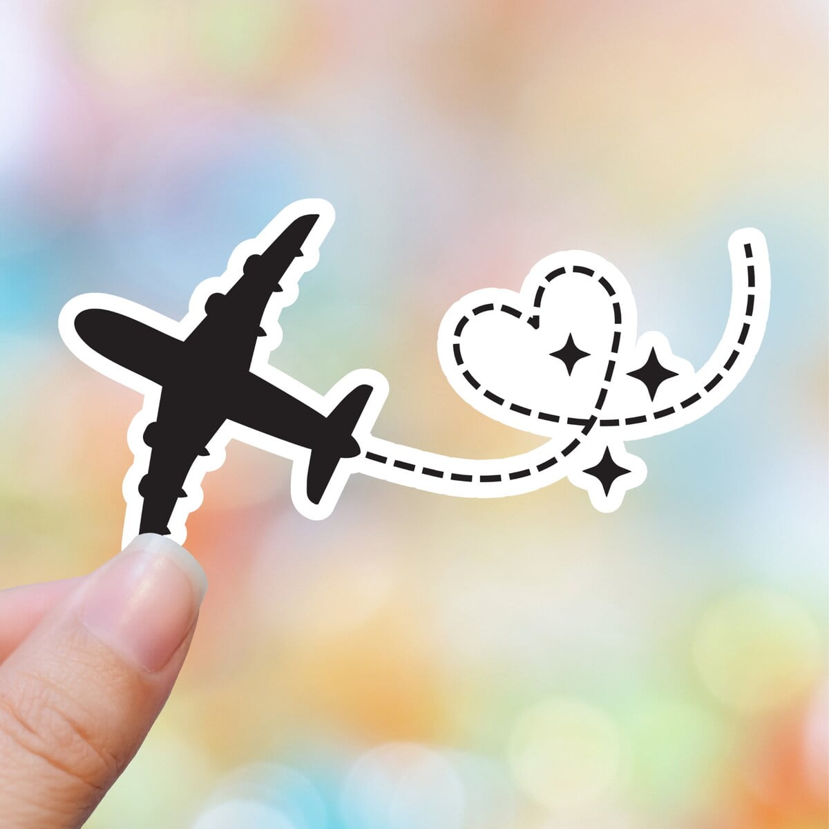 Maneki Summer Sticker, Travel Stickers, Airplane Love Sticker, Best ...