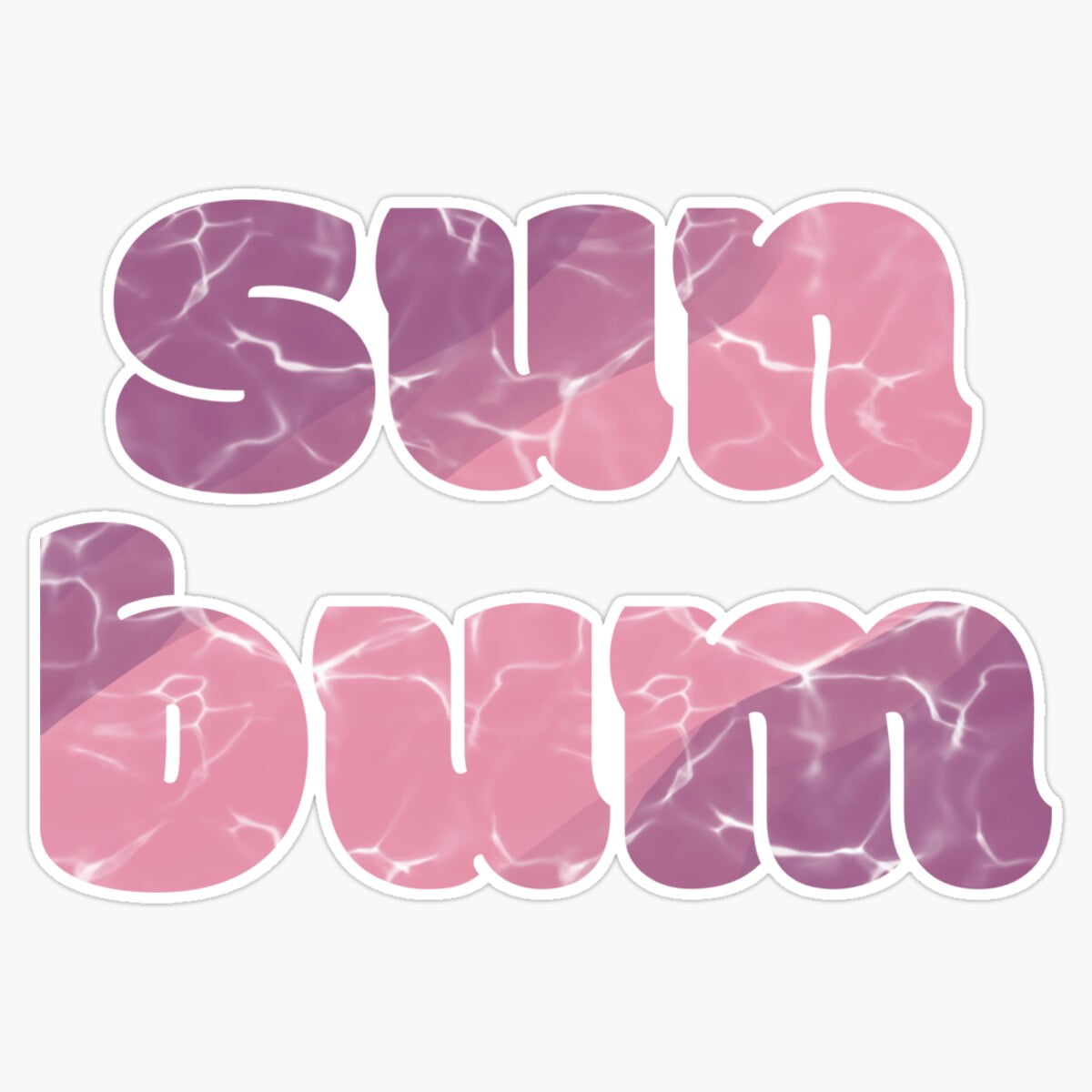 Maneki Summer Vibes Sun Bum Art Er, Phone Decal Water Bottle Stickers ...