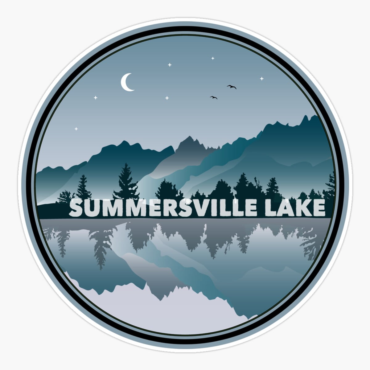 Maneki Summersville Lake West Virginia Relection Er, Phone Decal Water ...