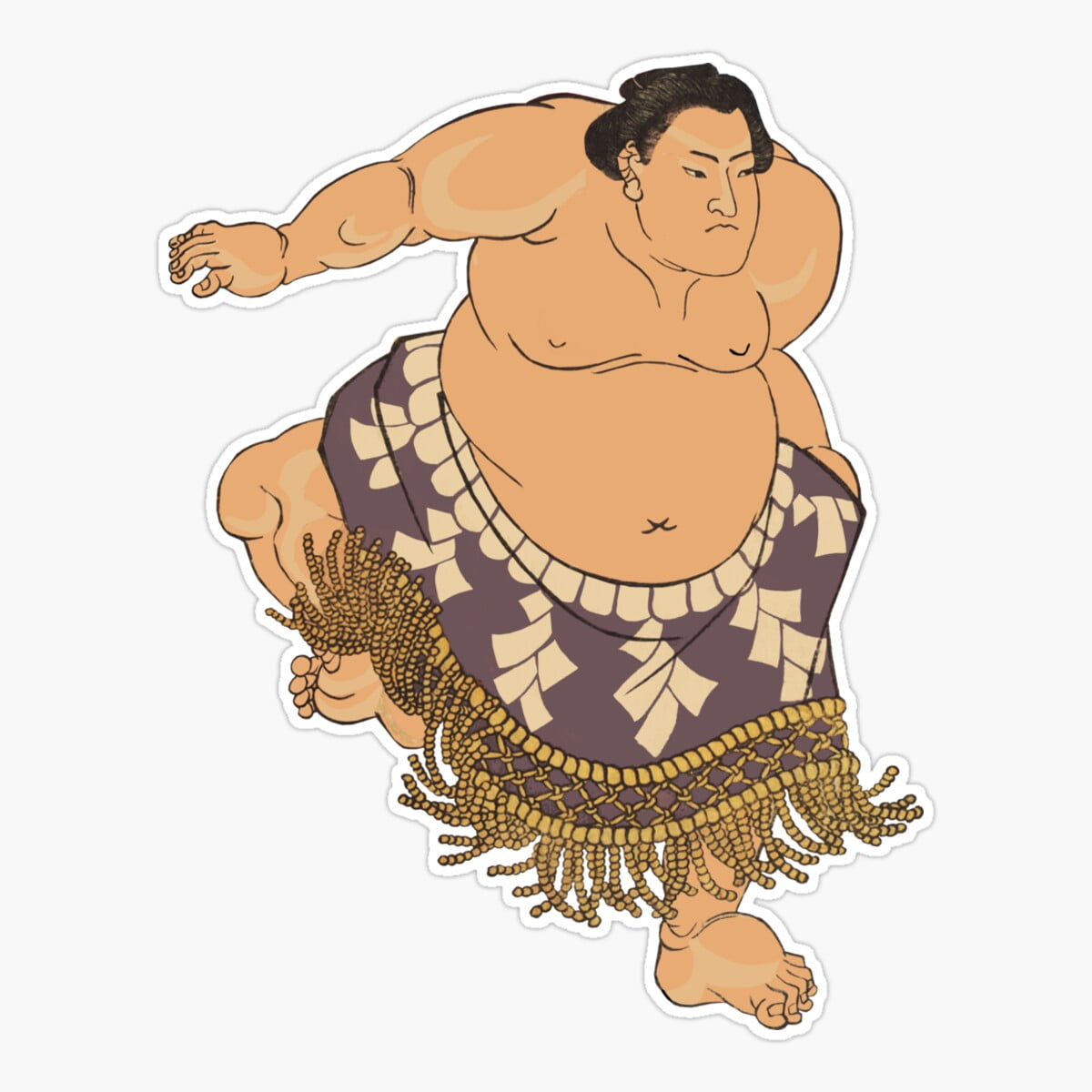 Maneki Sumo Wrestler, I Love Japanese Sumo Tee Vintage Art, Wrestling ...