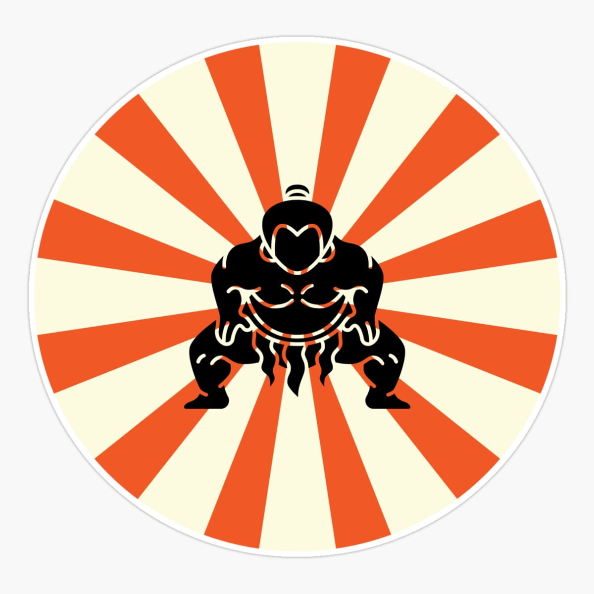 Maneki Sumo Wrestler Sticker, Phone Decal Water Bottle Stickers Car ...