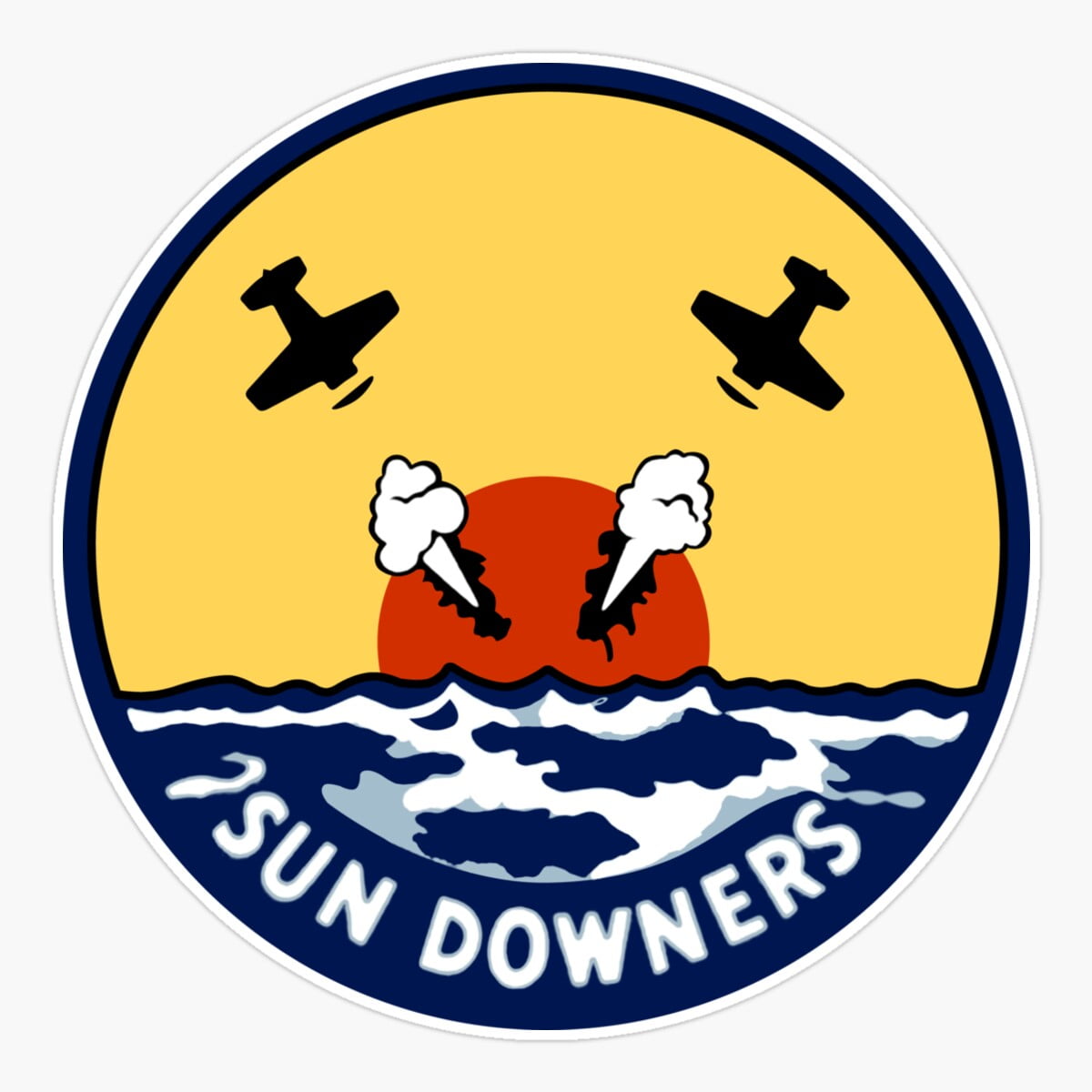 Maneki Sundowners | Fighter Squadron 111 Er, Phone Decal Water Bottle ...