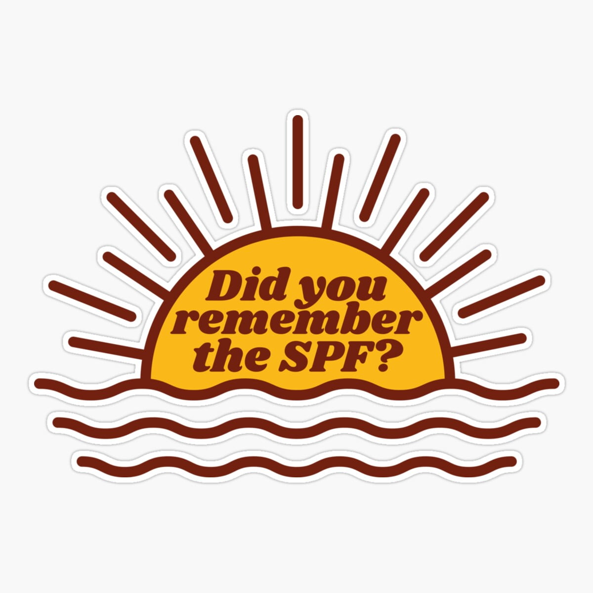 Maneki Sunscreen - Did You Remember The Spf? Sticker, Phone Decal Water ...