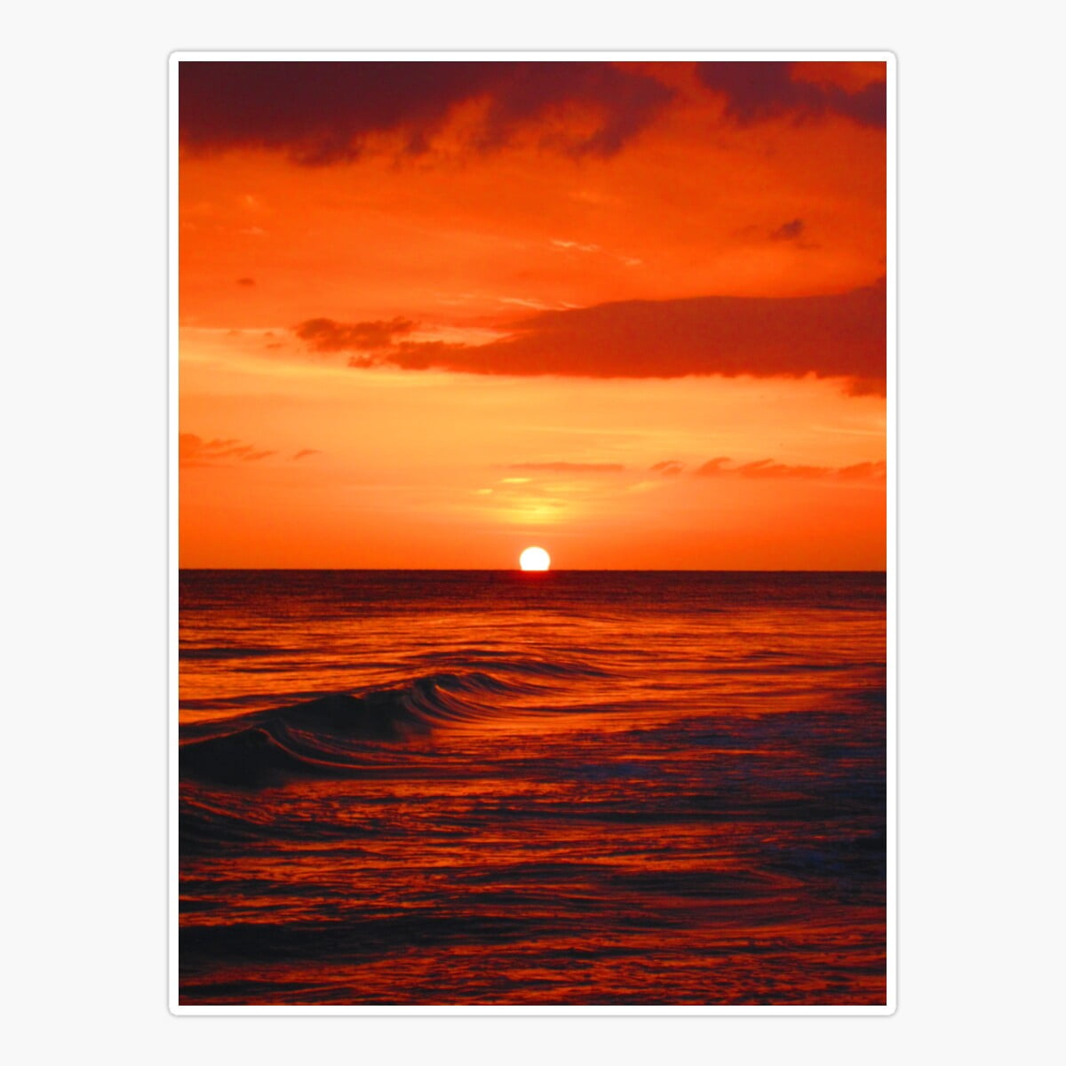 Maneki Sunset 2 Sticker, Phone Decal Water Bottle Stickers Car Decals ...