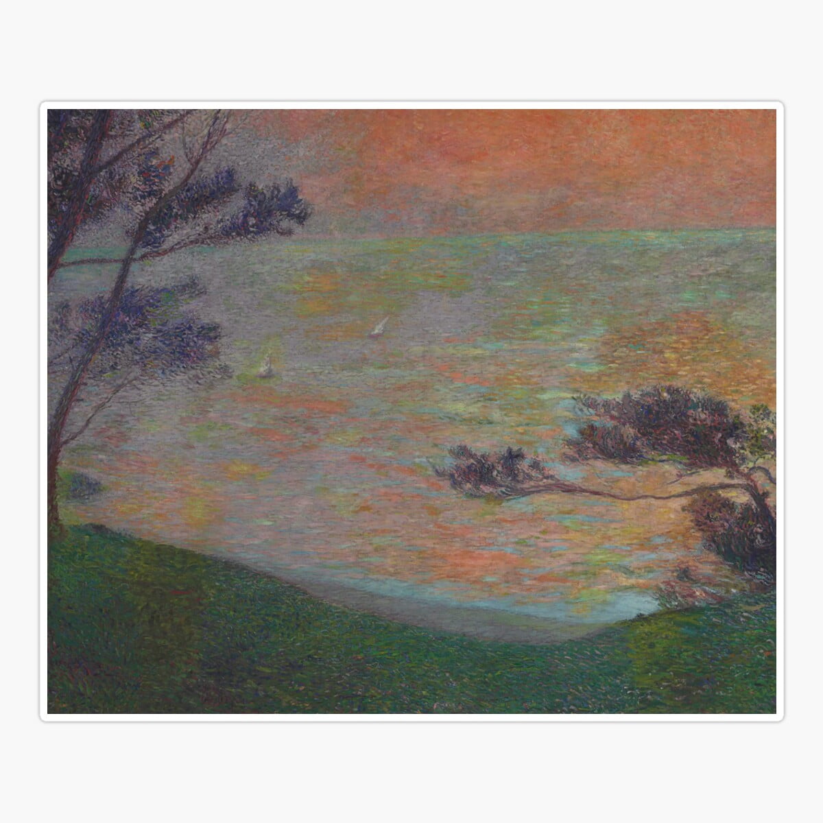 Maneki Sunset Over The Mediterranean | Coastal Nautical Amali Seascape ...