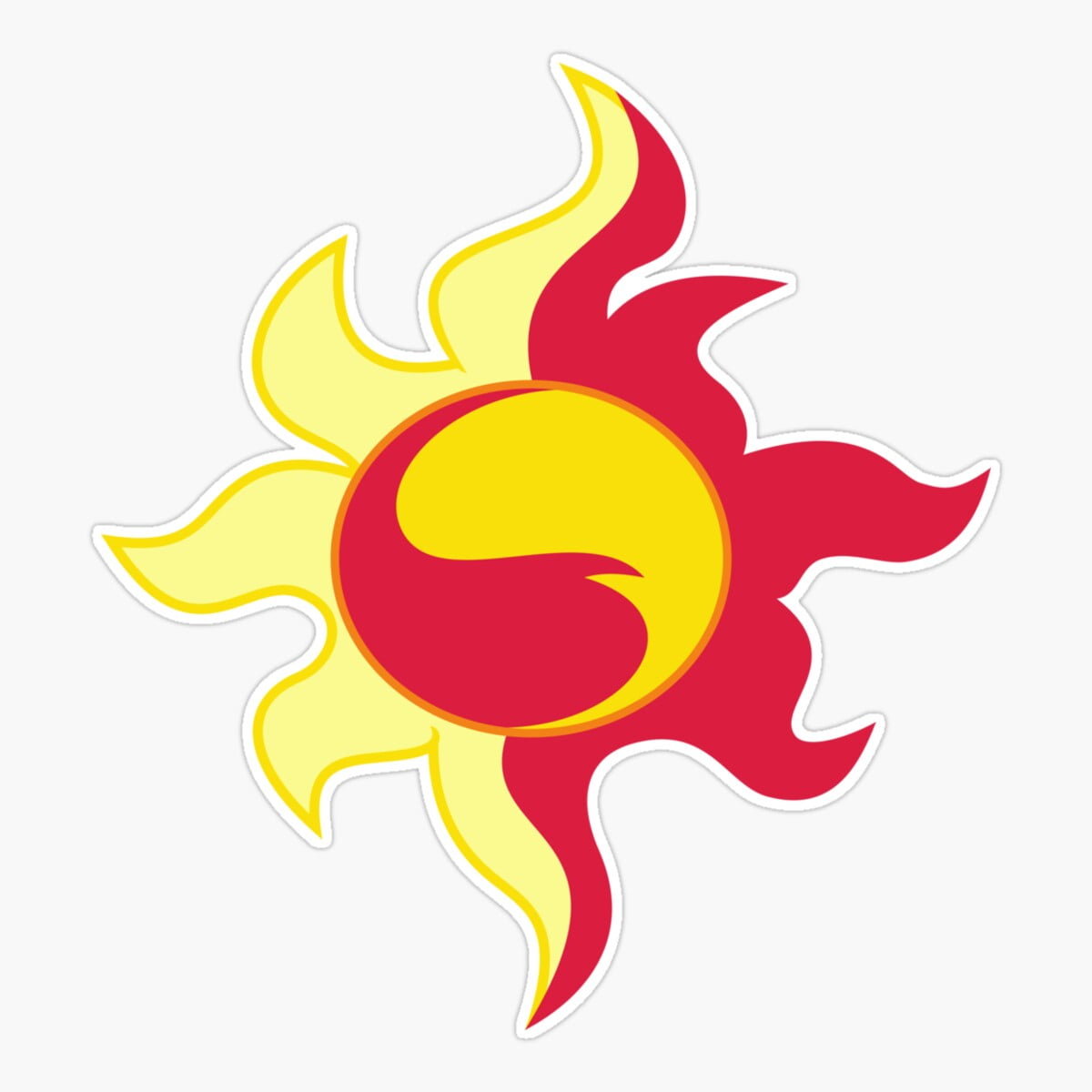 Maneki Sunset Shimmer Sun Fire Flames Mlp Cutie Mark Sign V3 Er, Phone ...