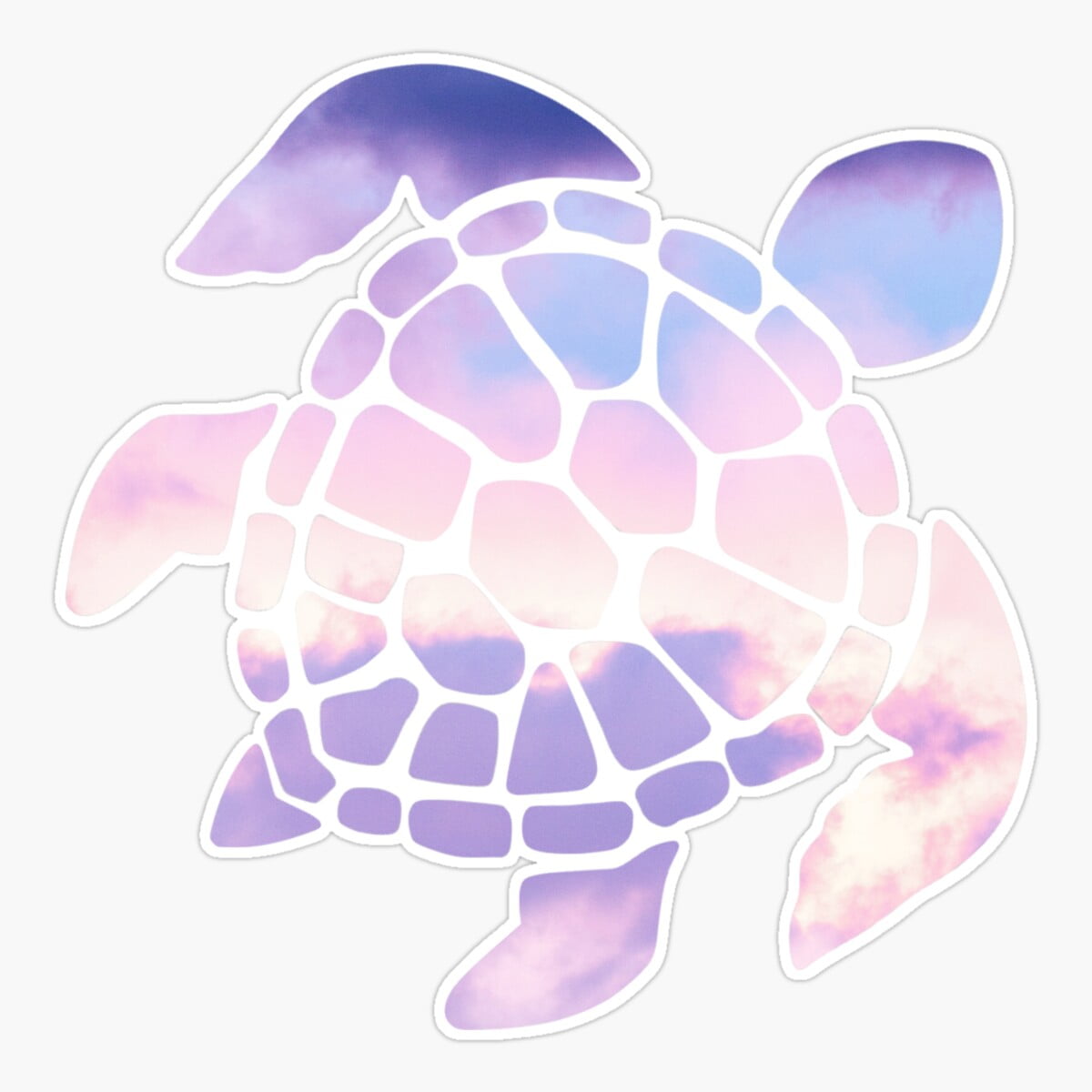 Maneki Sunset Turtle Sticker, Phone Decal Water Bottle Stickers Car ...