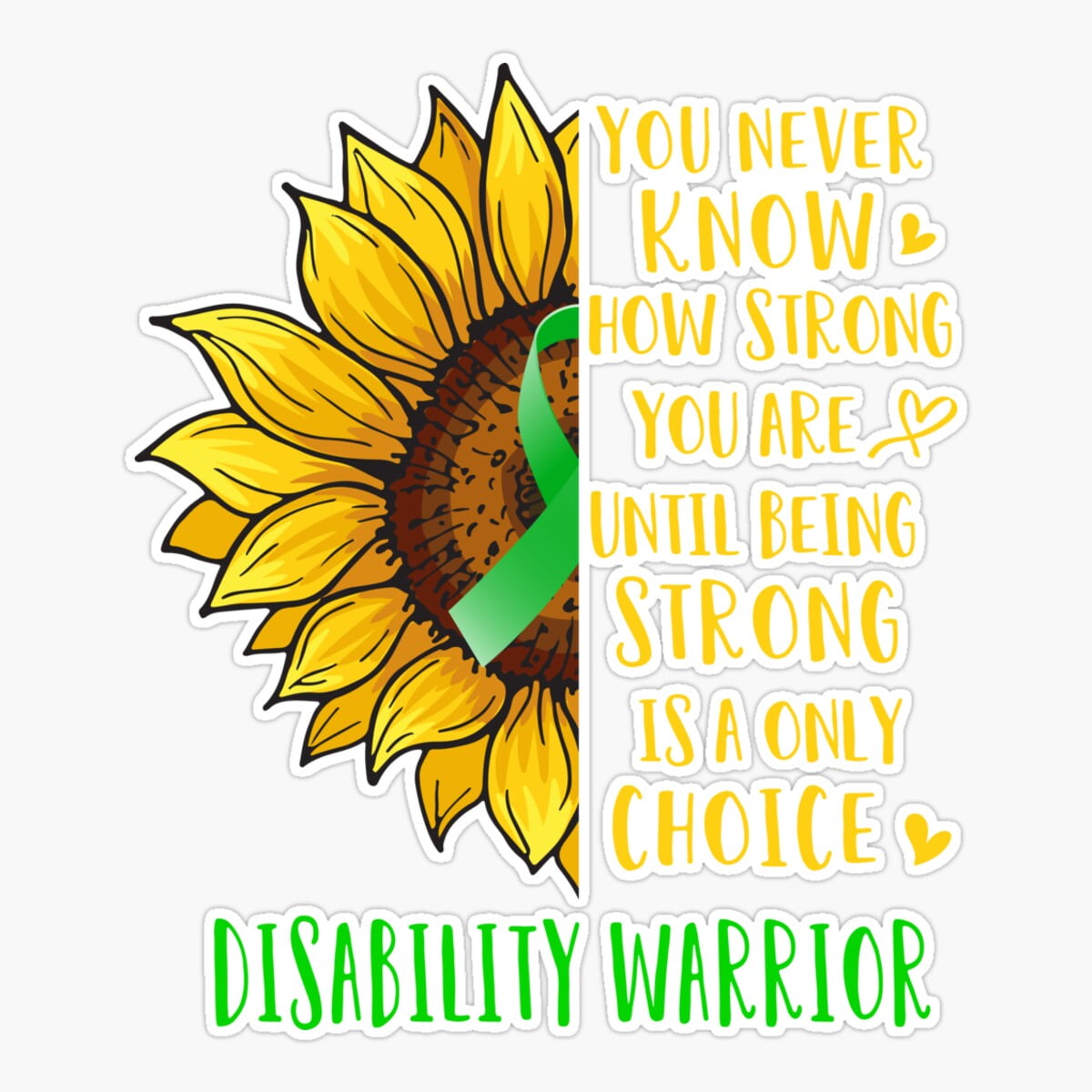 Maneki Suower You Never Know How Strong You Are Disability Warrior Er ...