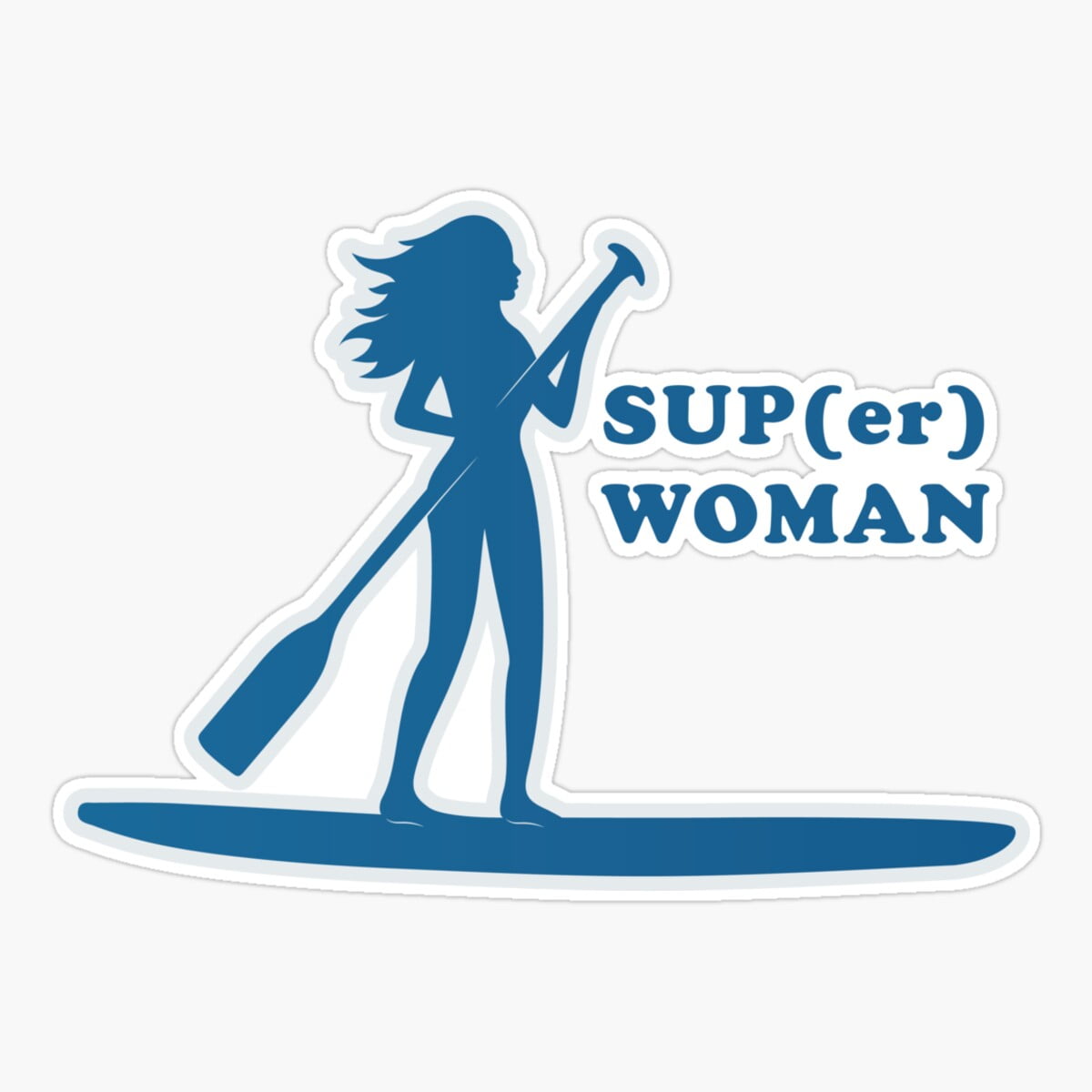 Maneki Sup(Er) Woman Sticker, Phone Decal Water Bottle Stickers Car ...