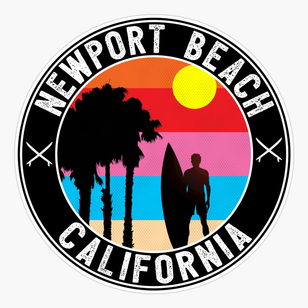 Maneki Surfer Newport Beach California Surfing Surfboard Ocean Beach ...