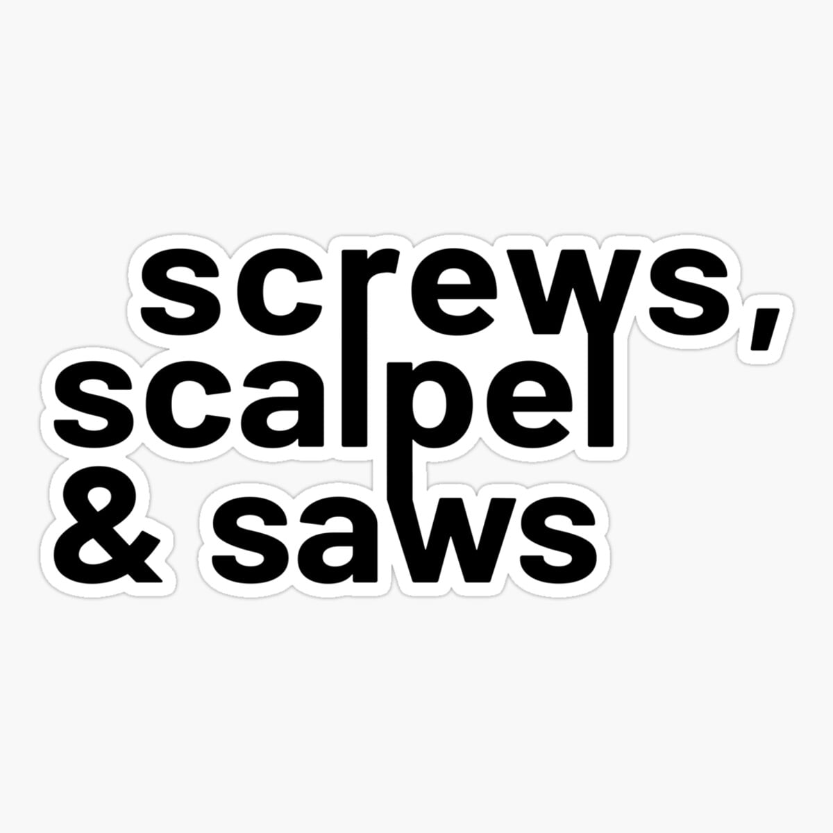 Maneki Surgery Design Surgical Tools For Operative Team Er, Phone Decal ...