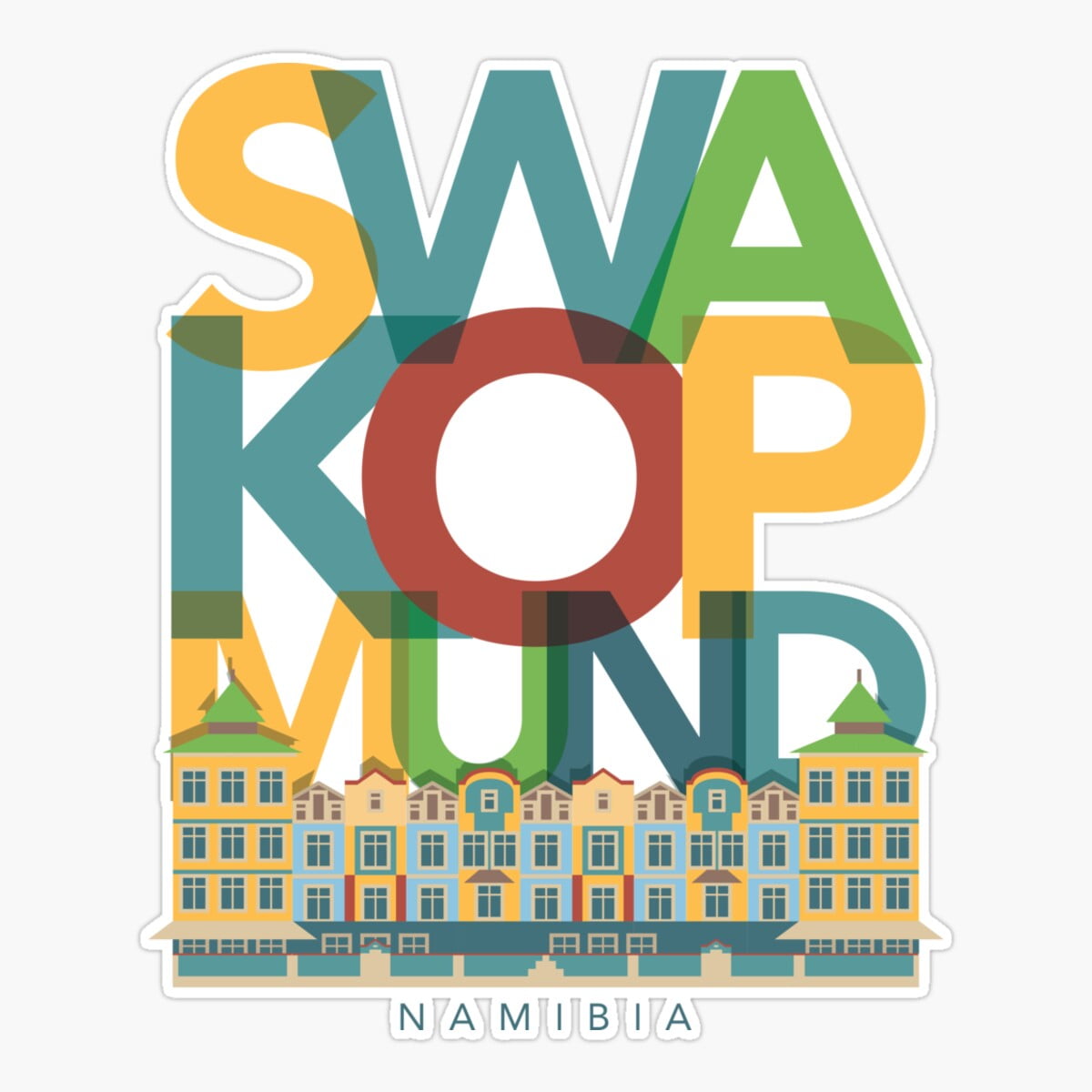 Maneki Swakopmund - Namibia Sticker, Phone Decal Water Bottle Stickers ...