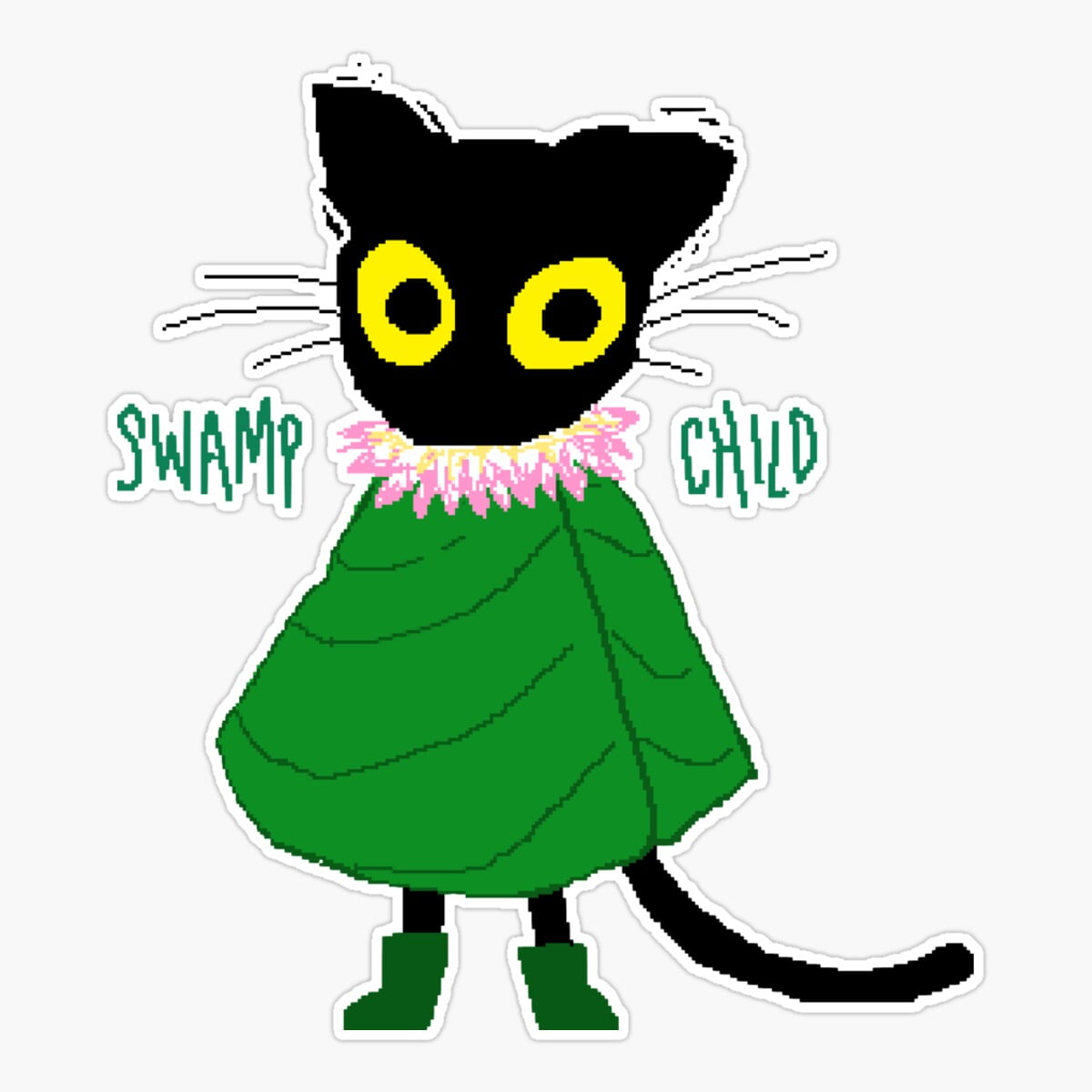 Maneki Swamp Child Sticker, Phone Decal Water Bottle Stickers Car ...