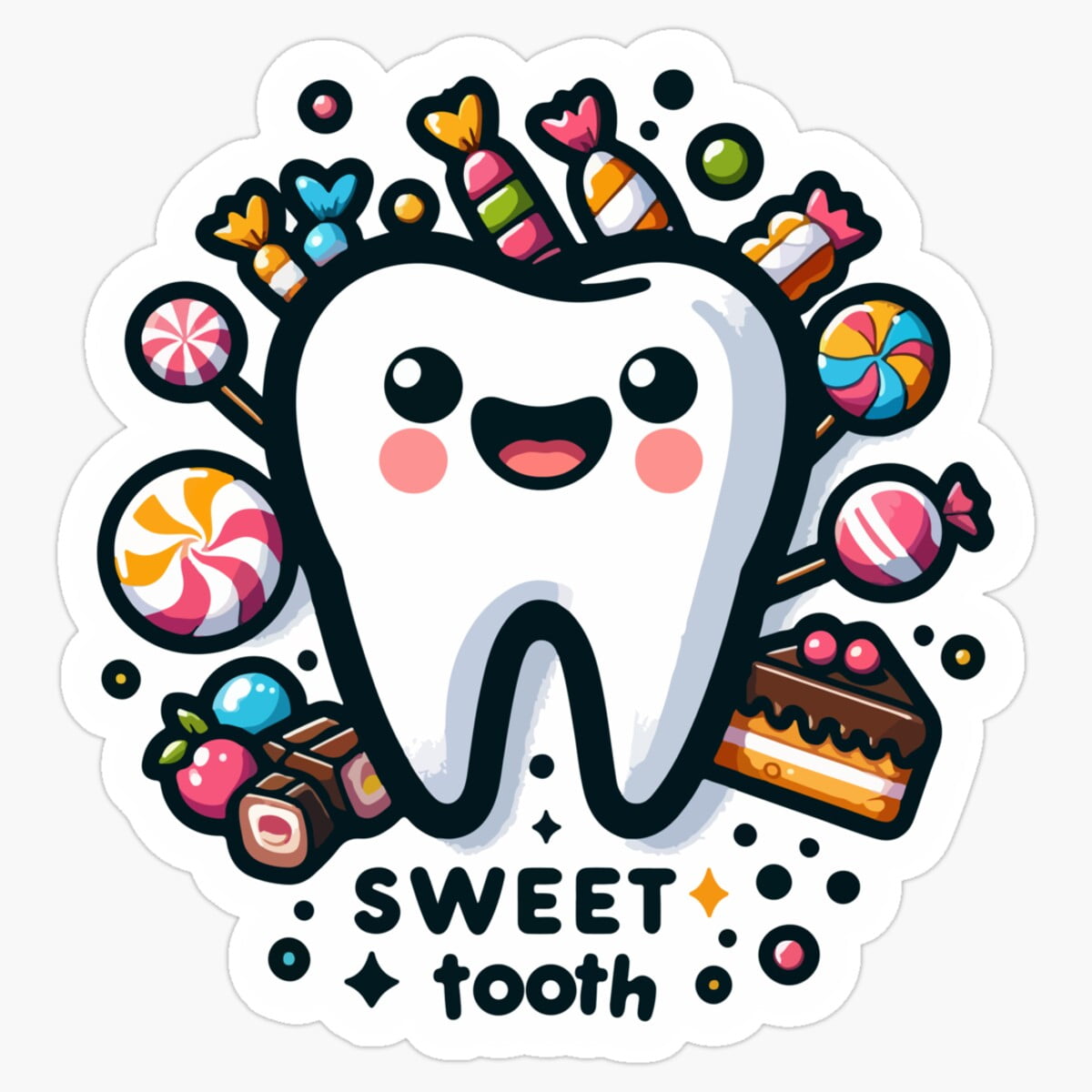 Maneki Sweet Tooth Delight - Adorable Candy-Filled Tooth Er, Phone ...