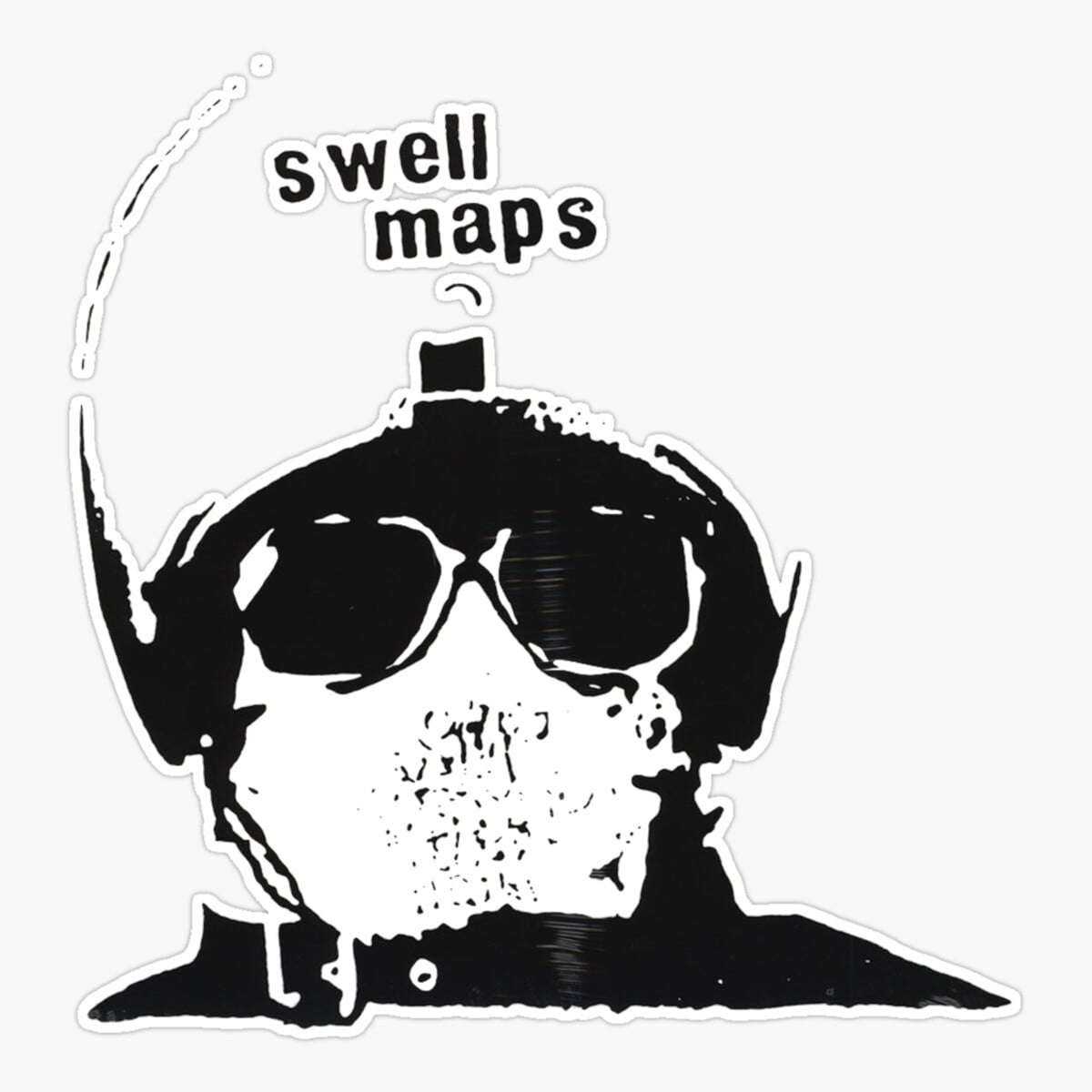 Maneki Swell Maps Sticker, Phone Decal Water Bottle Stickers Car Decals ...