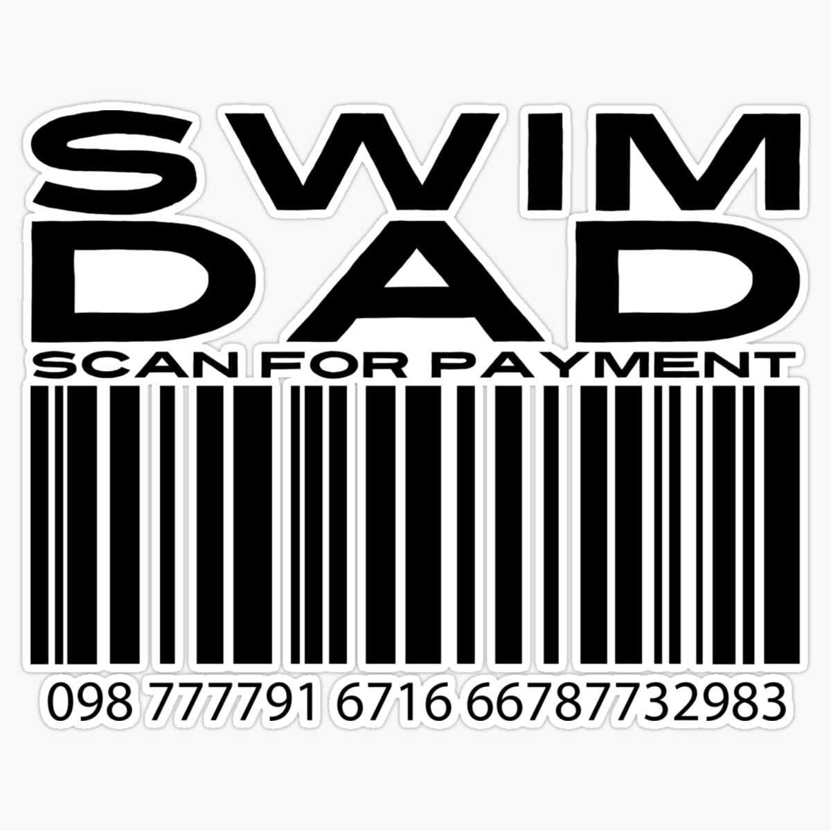 Maneki Swim Dad Scan For Payment | Swim Parents | Swim Meet | Swim Dad ...