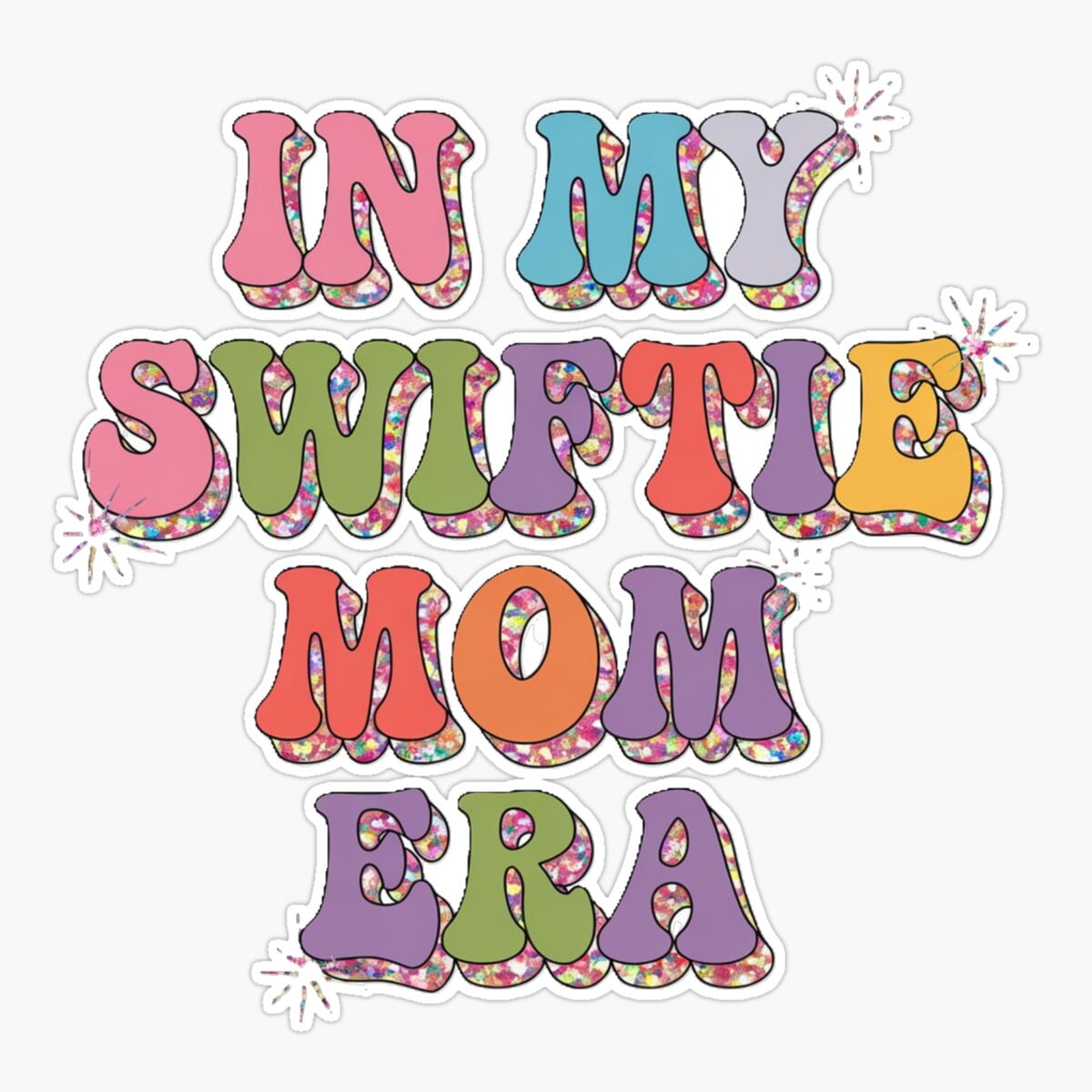 Maneki Switie Mom In My Switie Mom Era, Groovy Ont Sticker, Phone Decal ...