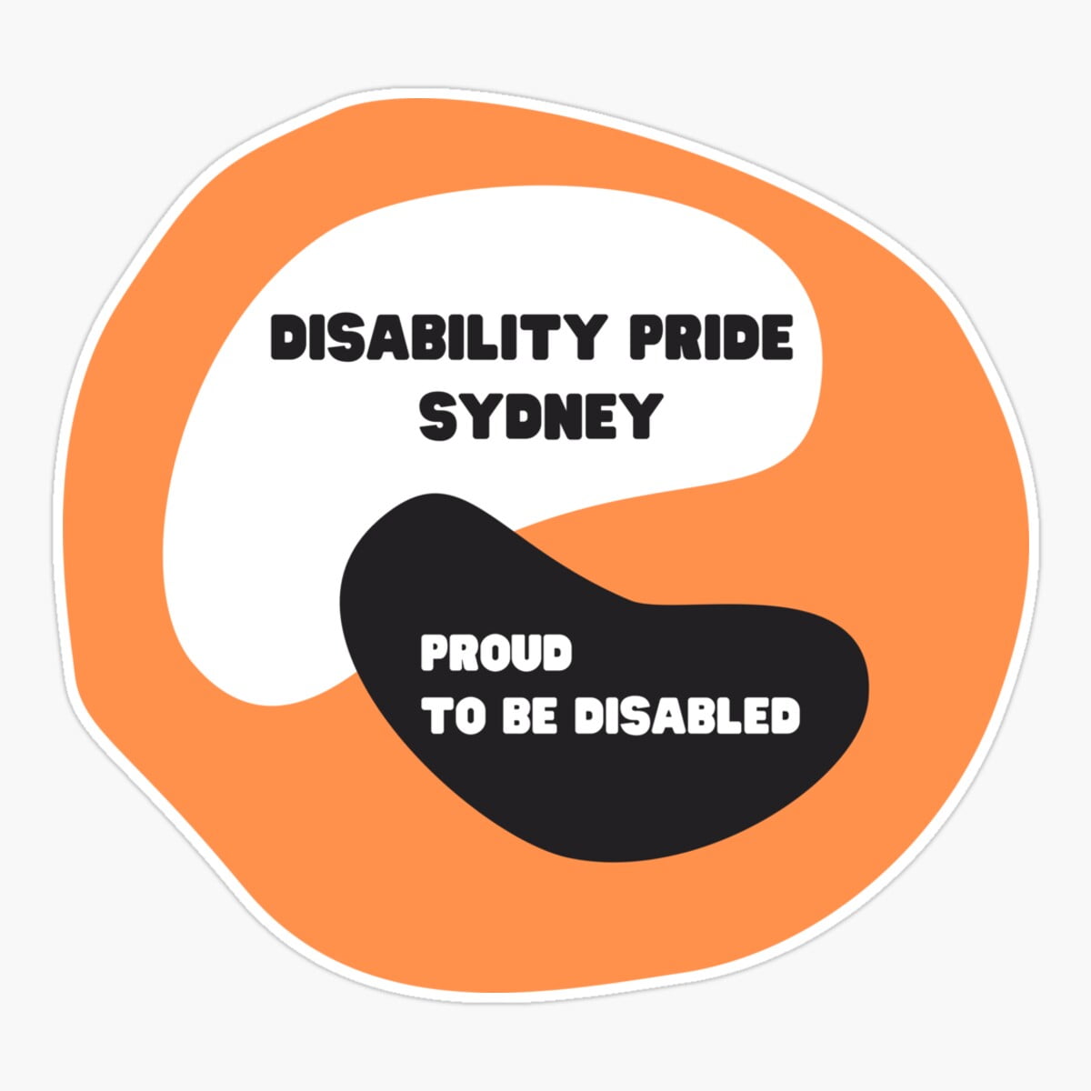 Maneki Sydney Disability Pride - Proud To Be Disabled Er, Phone Decal ...