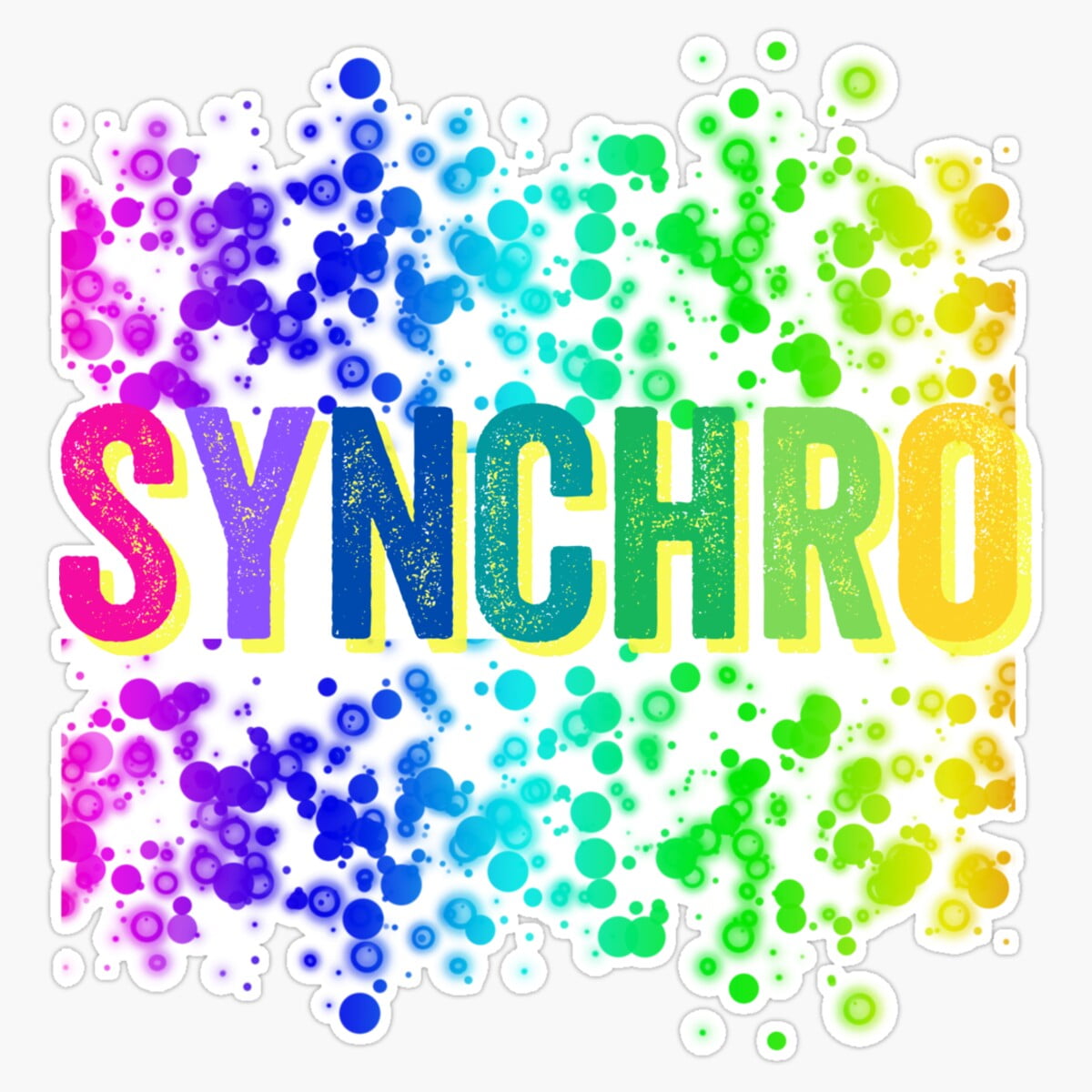 Maneki Synchro - Synchronized Swimming. Artistic Swimming Er, Phone Decal Water Bottle Stickers ...