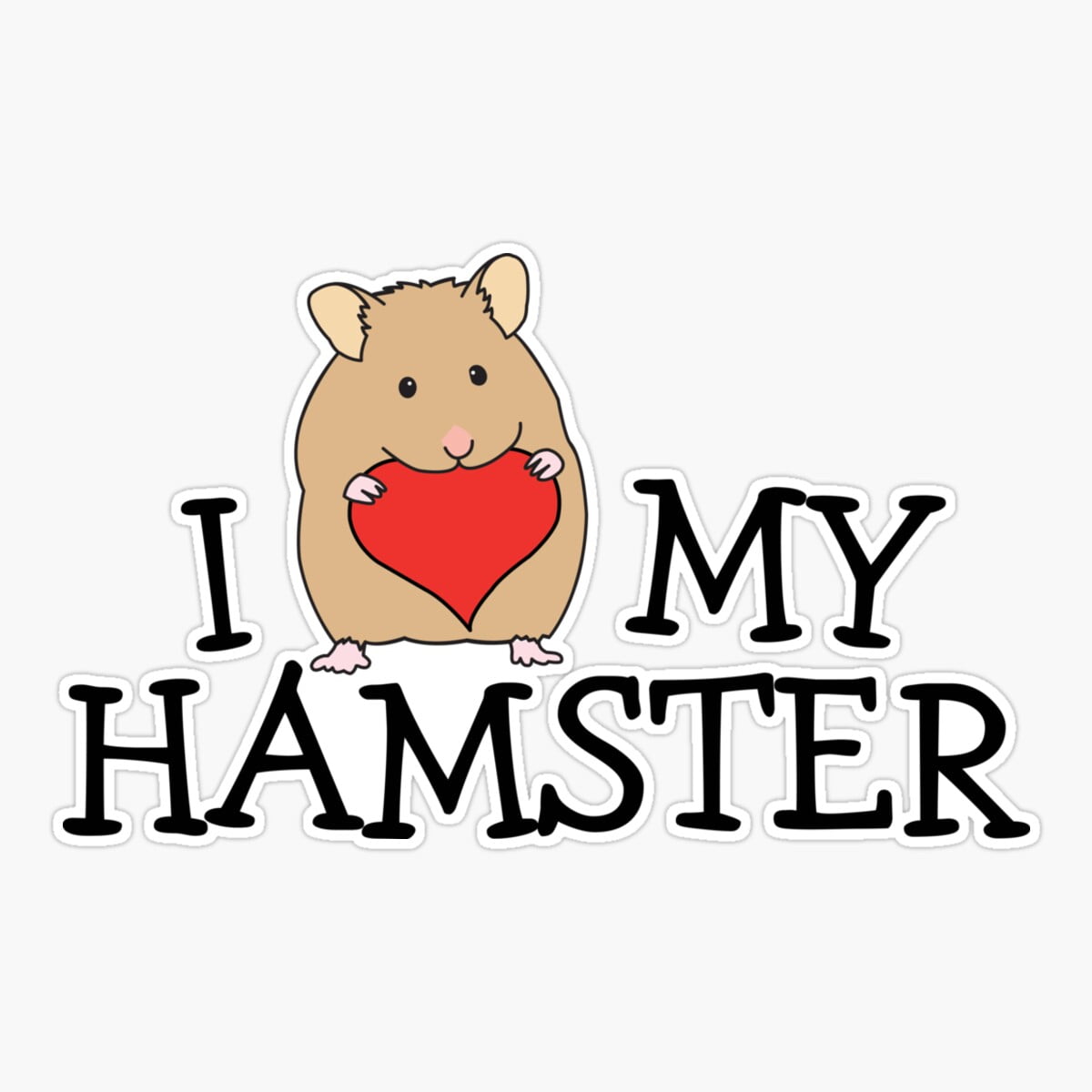 Maneki Syrian Hamster Art Er, Phone Decal Water Bottle Stickers Car ...