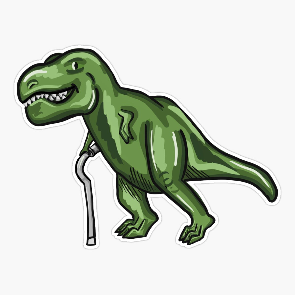 Maneki T-Rex With Cane Er, Phone Decal Water Bottle Stickers Car Decals ...