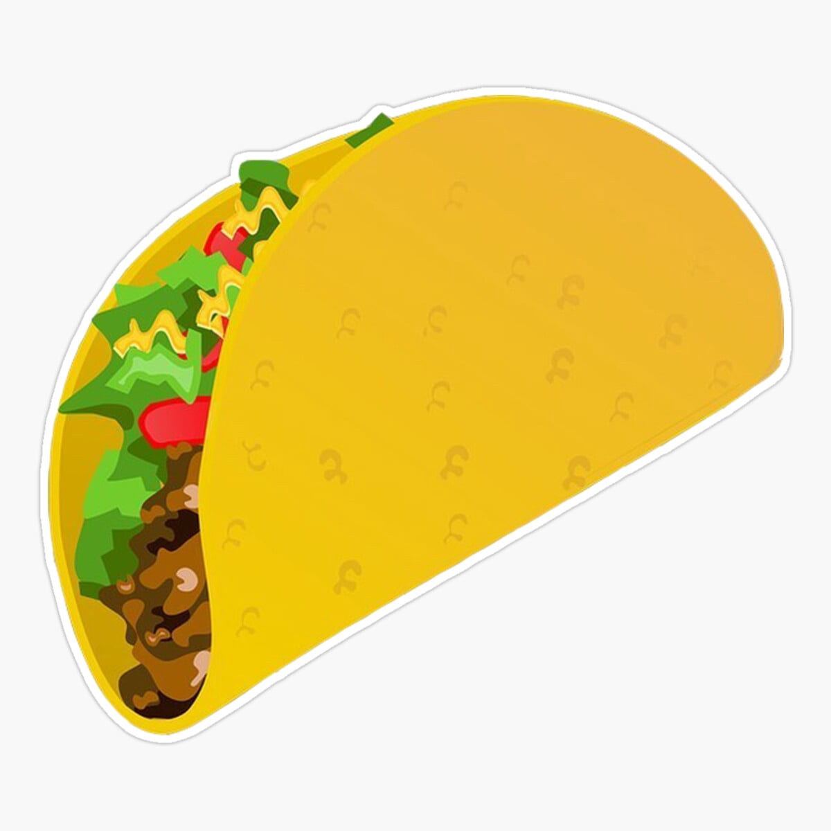 Maneki Taco Sticker, Phone Decal Water Bottle Stickers Car Decals ...
