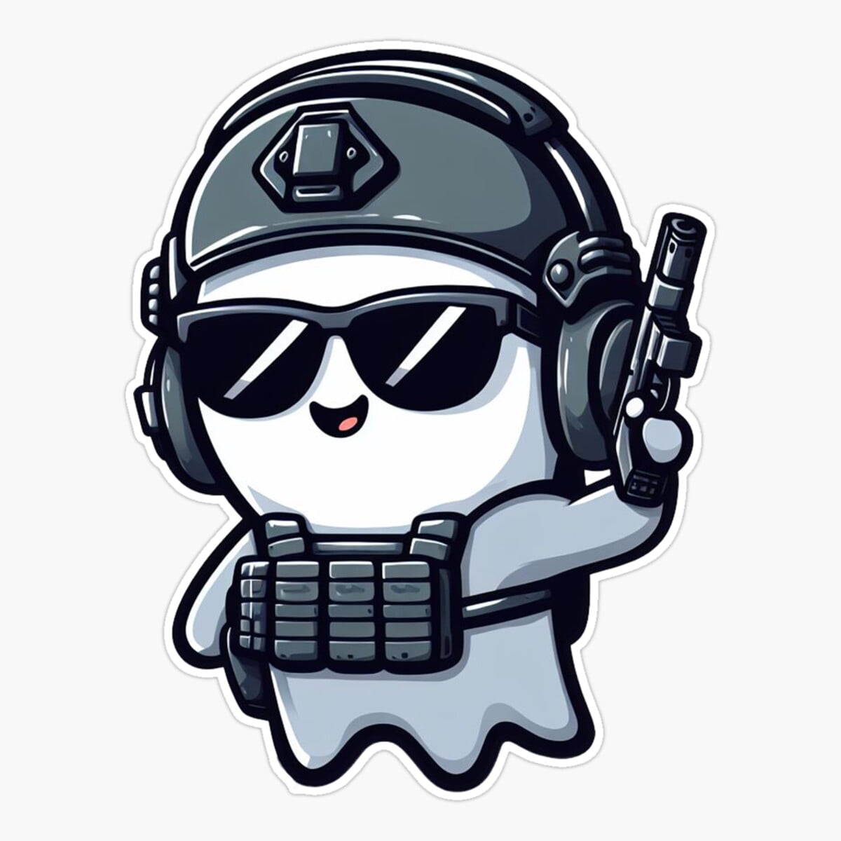 Maneki Tactical Ghost Er, Phone Decal Water Bottle Stickers Car Decals ...