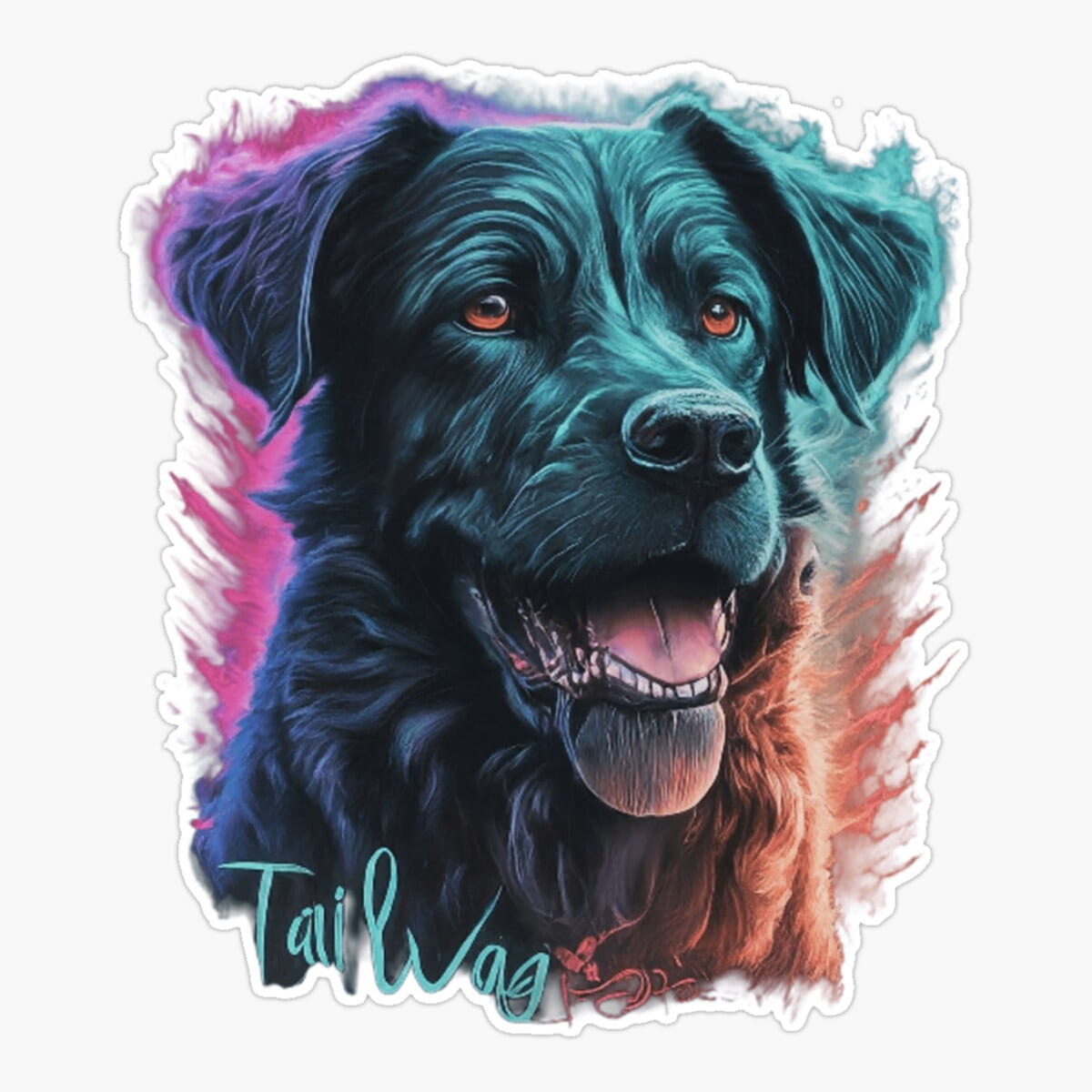 Maneki Tail Wag Dog Er, Phone Decal Water Bottle Stickers Car Decals ...