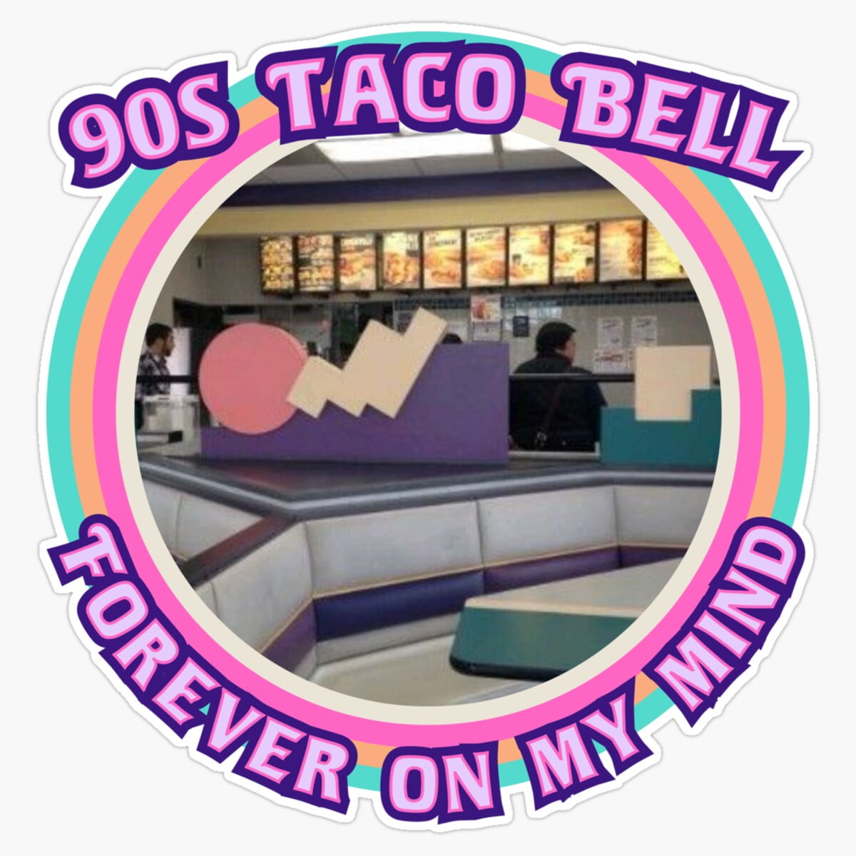 Maneki Take Me Back To 90S Taco Bell Er, Phone Decal Water Bottle ...