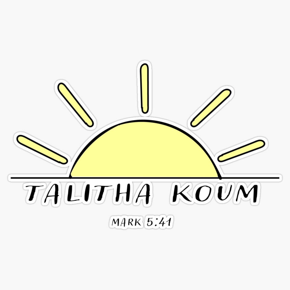 Maneki Talitha Koum Er, Phone Decal Water Bottle Stickers Car Decals ...