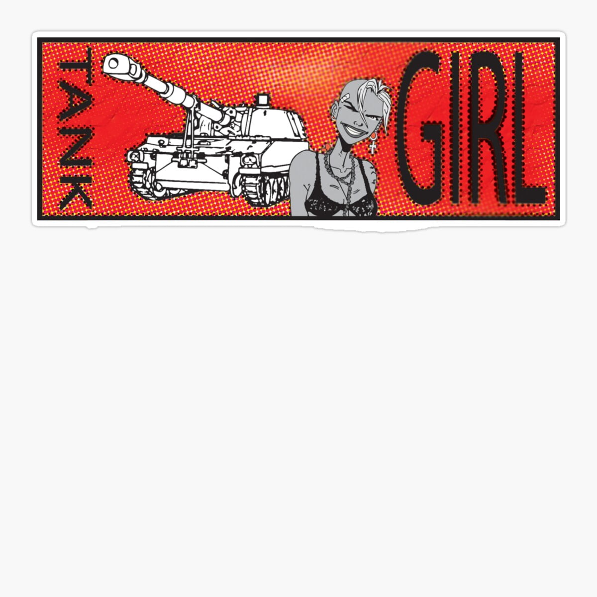 Maneki Tank Girl Sticker, Phone Decal Water Bottle Stickers Car Decals ...