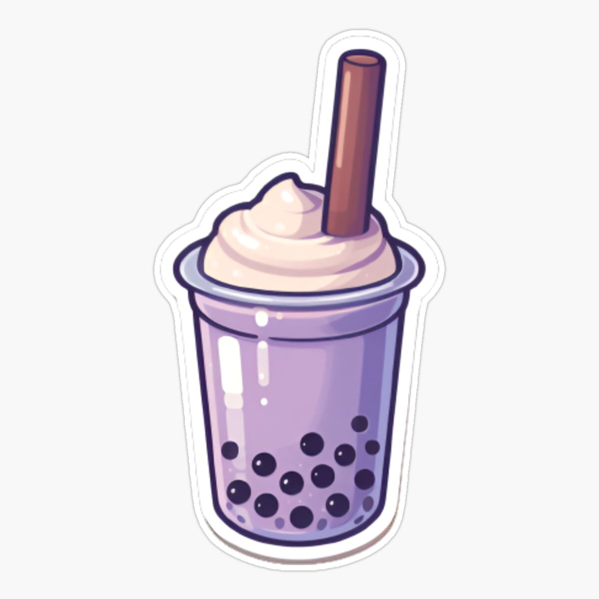 Maneki Taro Boba Tea Tapioca Hydro Er Asian Drink Food Aesthetic Art ...